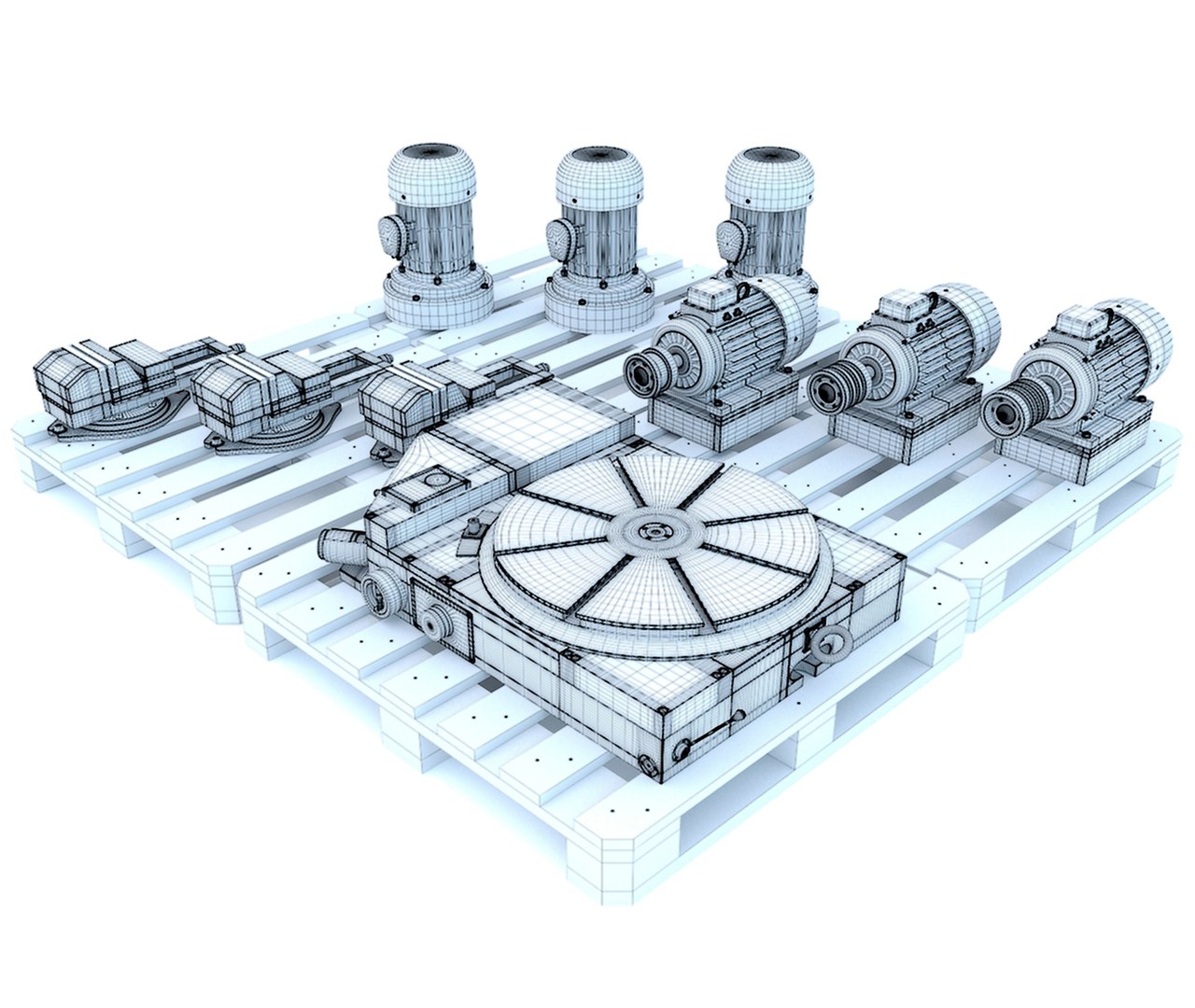Spare Parts Of Industrial Machine Tools - Collection 1 3D Model ...