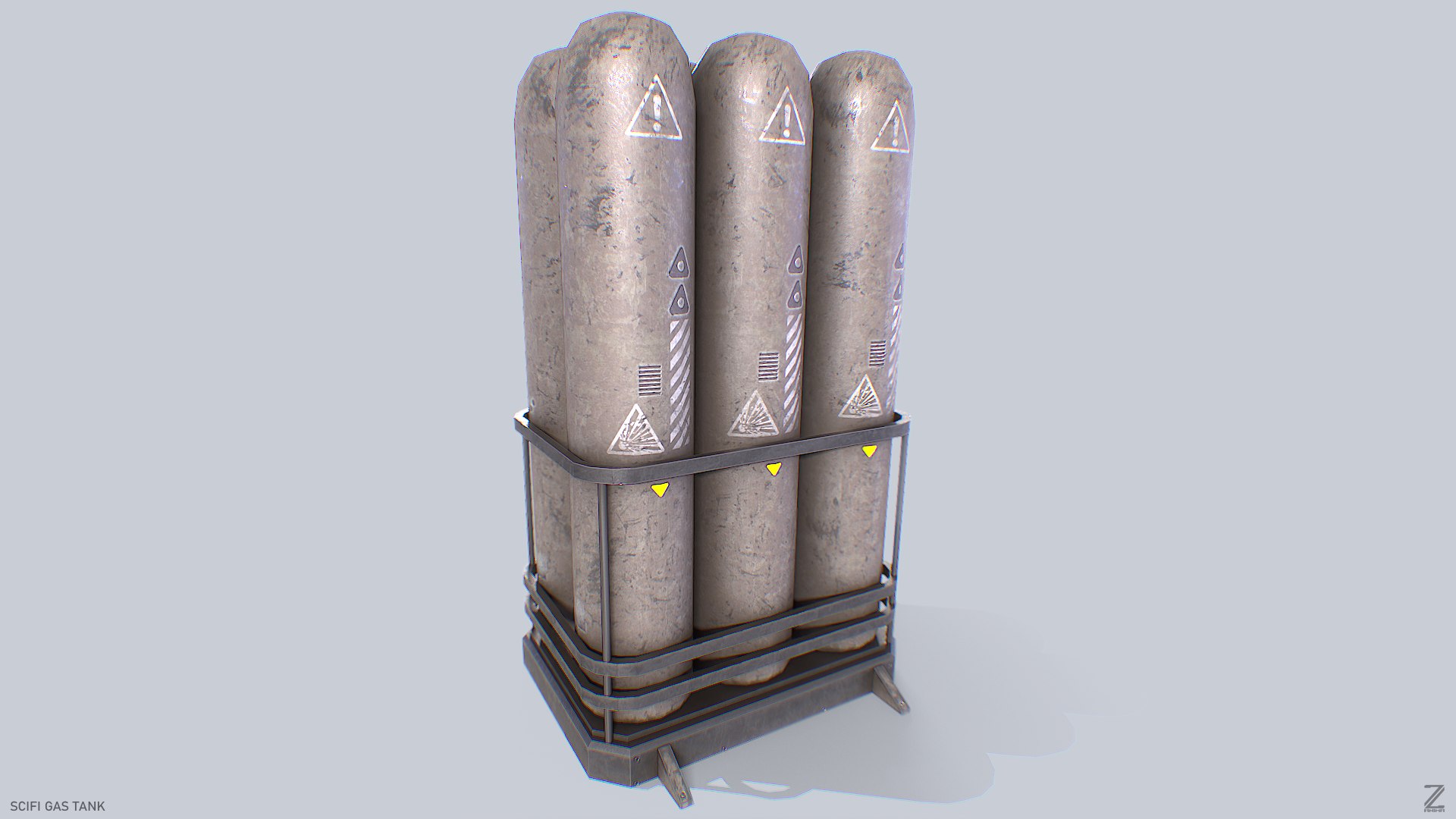 Sci Fi Gas Tank 3D - TurboSquid 2220072