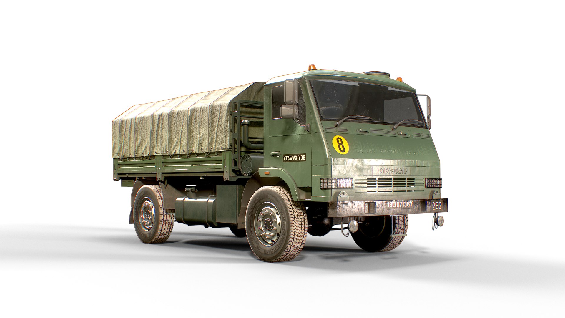 TATA LPTA 715 4x4 Military Truck 3D Model - TurboSquid 2430621
