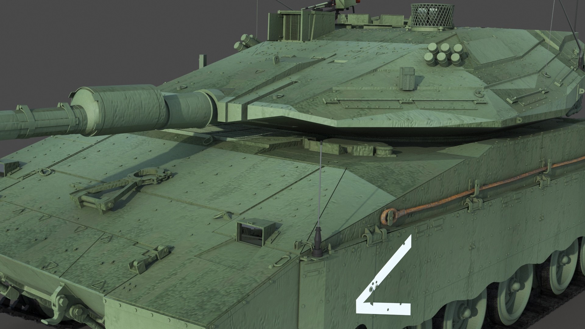 Tank Merkava Mark IV 3D Model - TurboSquid 2344312