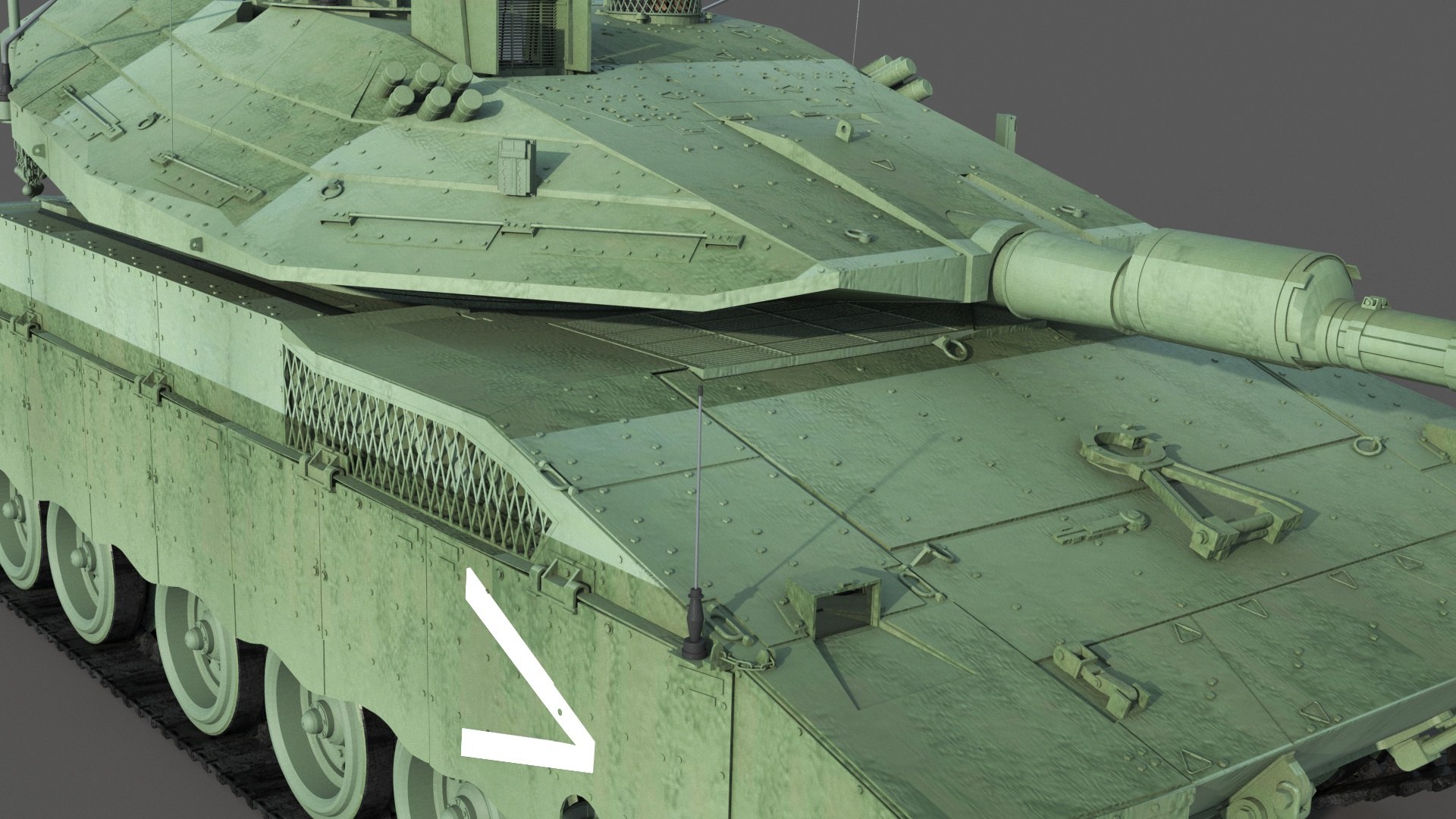 Tank Merkava Mark IV 3D Model - TurboSquid 2344312