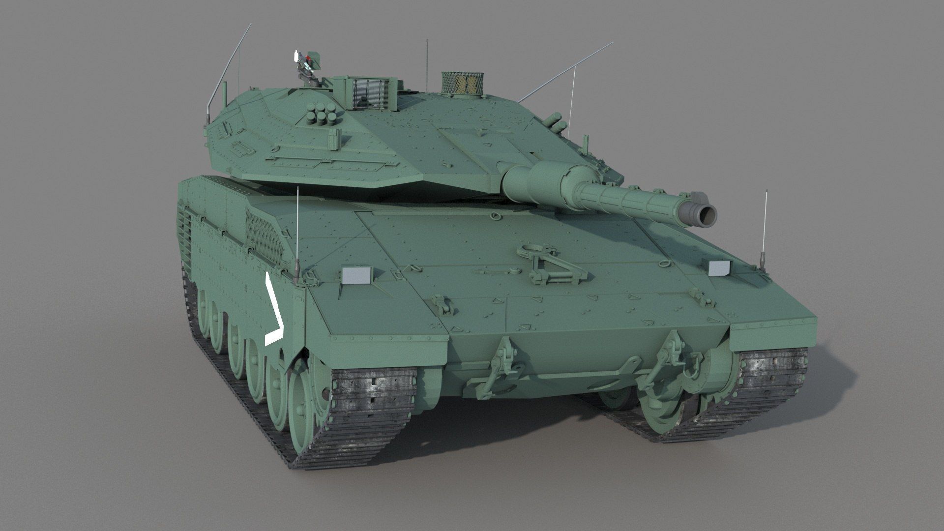 Tank Merkava Mark IV 3D Model - TurboSquid 2344312