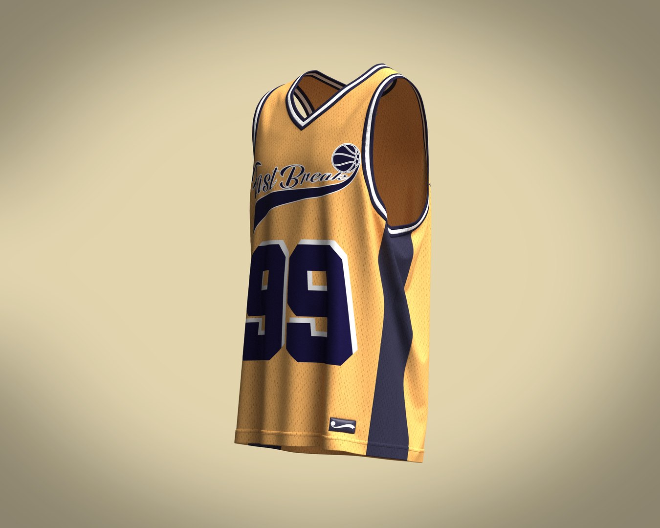 3D Mens Basketball Jersey Model - TurboSquid 2115796