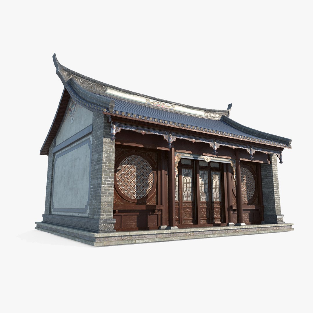 3D Wing Room Of Ancient Asian Architecture Palace - TurboSquid 2034227