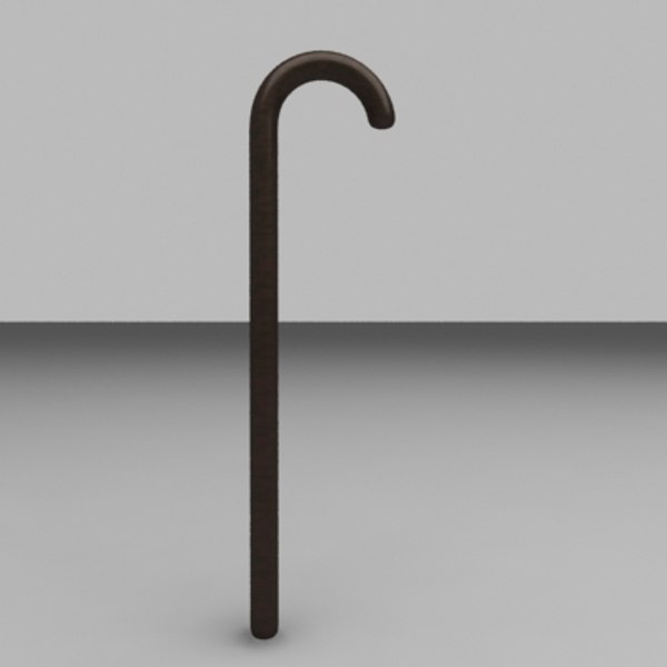 3d standard classic cane model