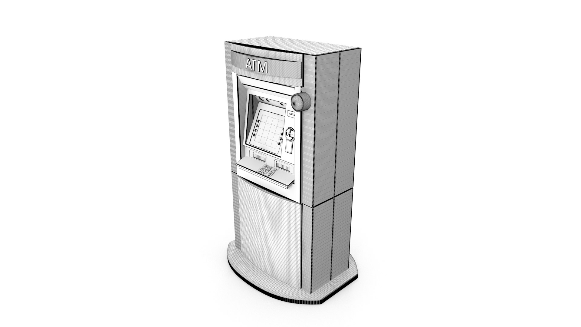 ATM Machine 3D Model - TurboSquid 2053995