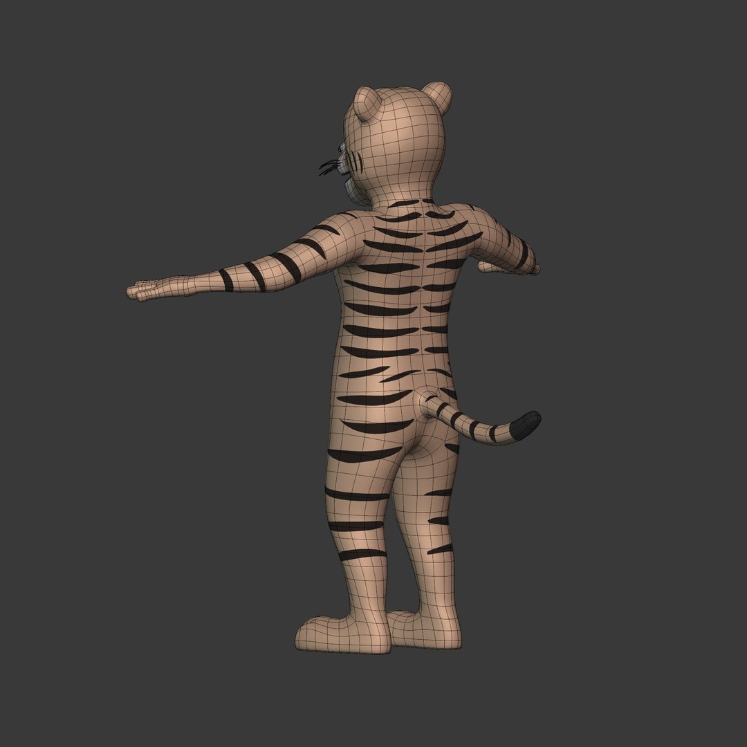 Cartoon Tiger Model - TurboSquid 1550146