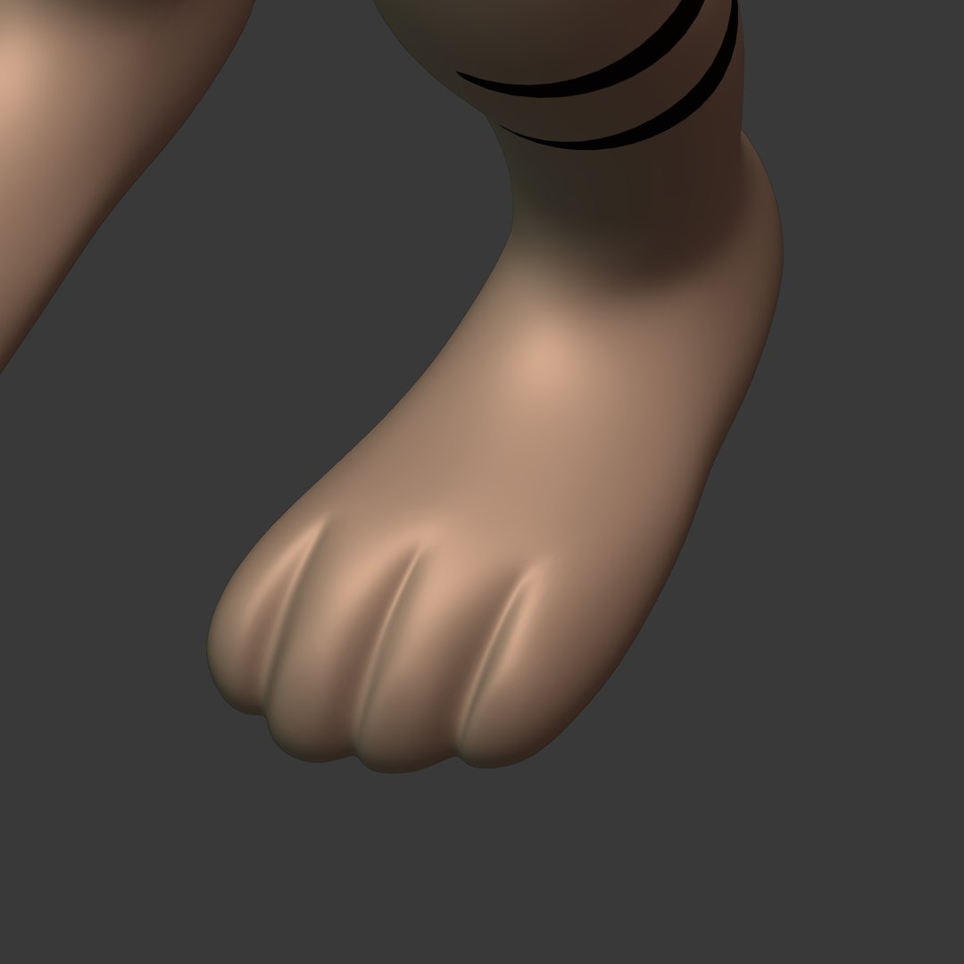 Cartoon tiger model - TurboSquid 1550146