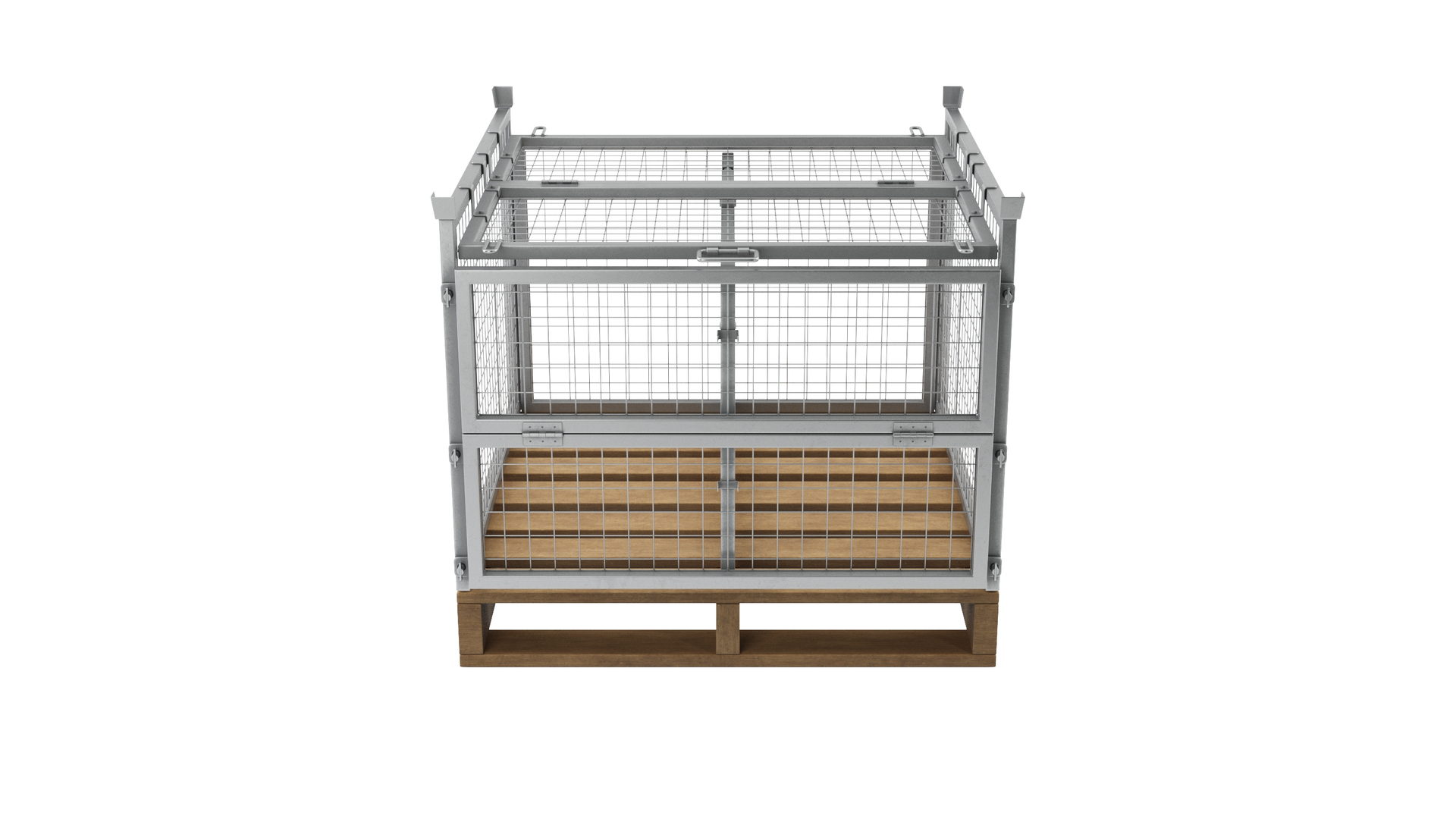 3D Collapsible Mesh Metal Pallet Cage - TurboSquid 2384907