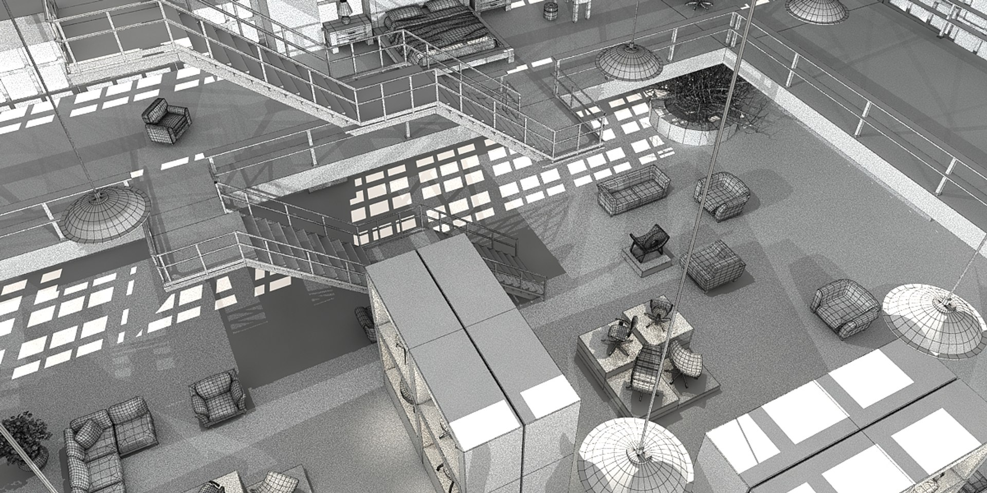 Furniture Store Interior 3d Model