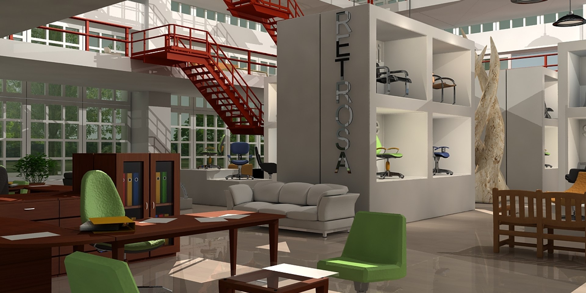 Furniture Store Interior 3d Model