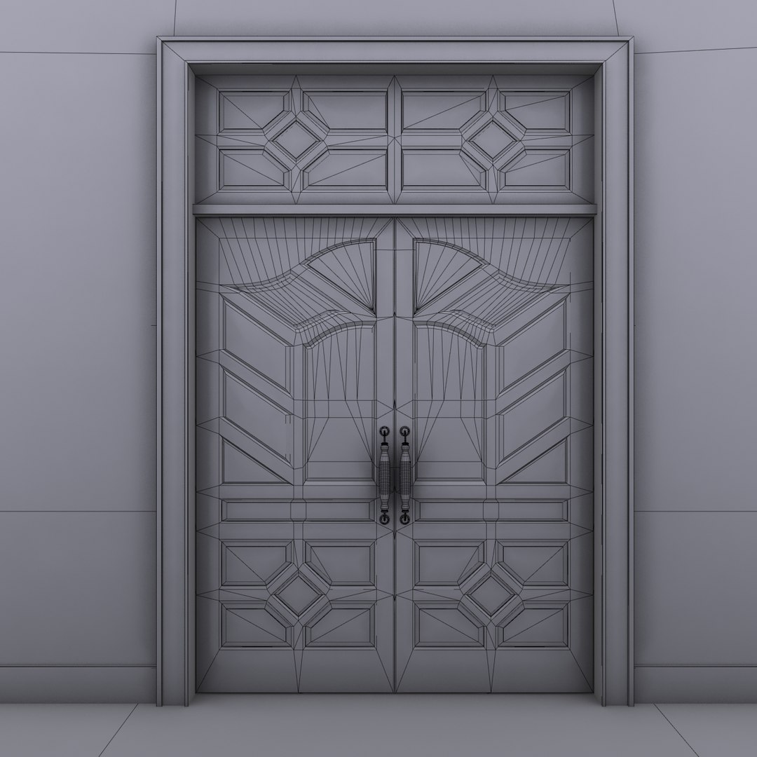 3d Model Door Scene