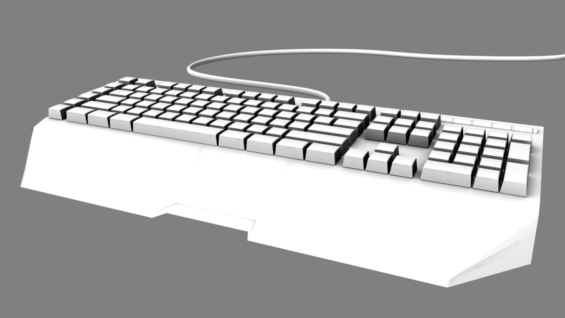 3d Keyboard Peripheral Model