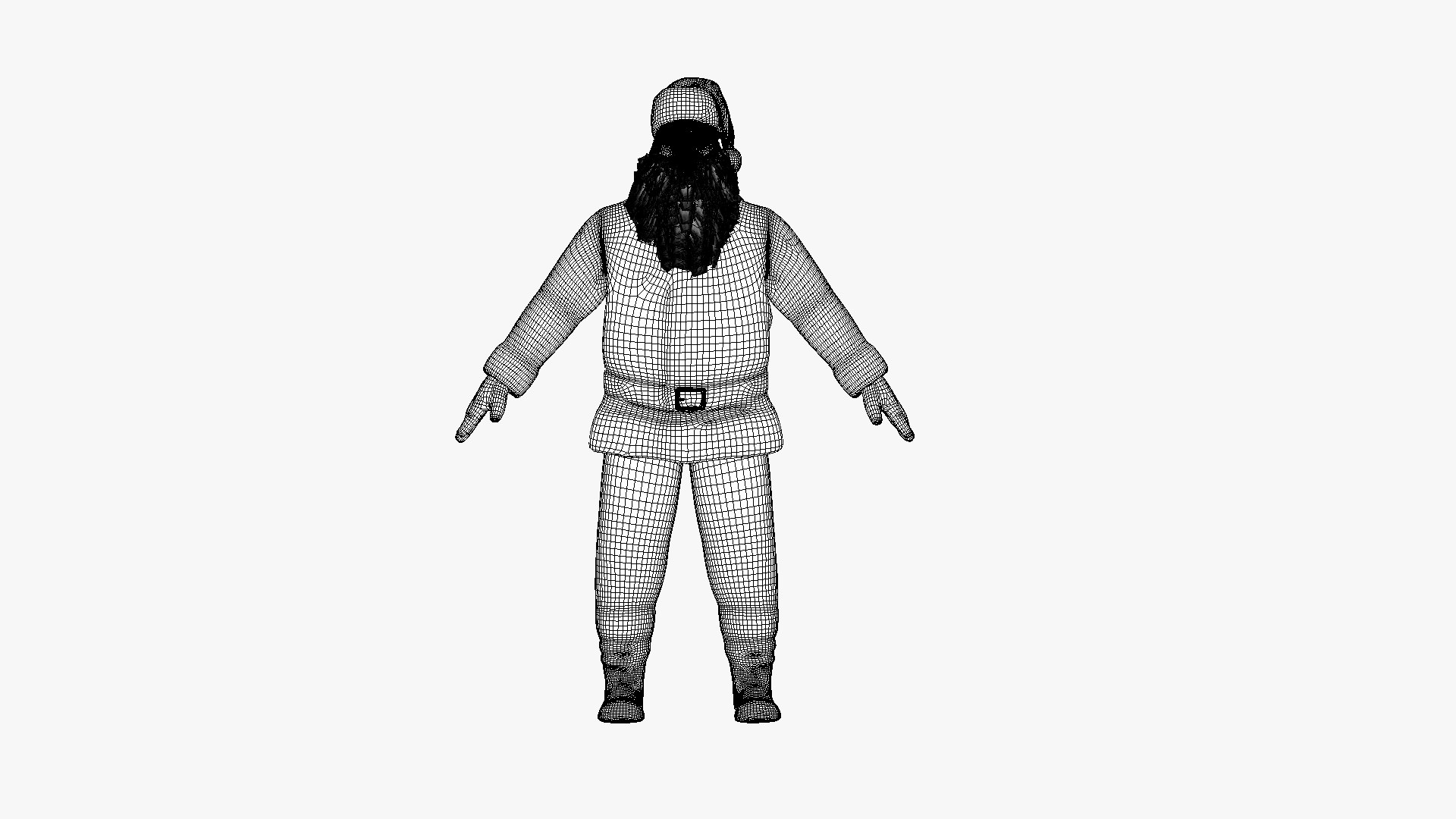 3D T-Pose Rigged Santa Claus Model - TurboSquid 2162352