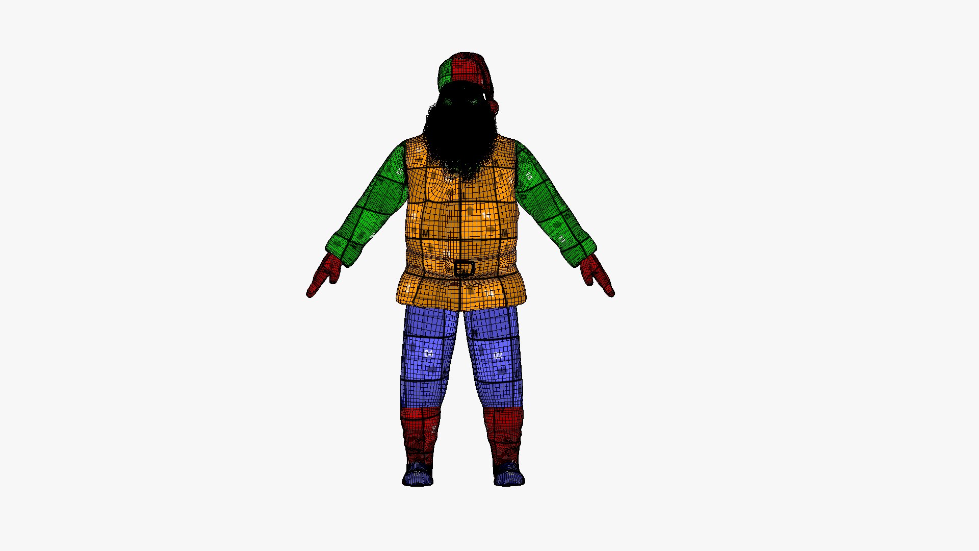 3D T-Pose Rigged Santa Claus Model - TurboSquid 2162352