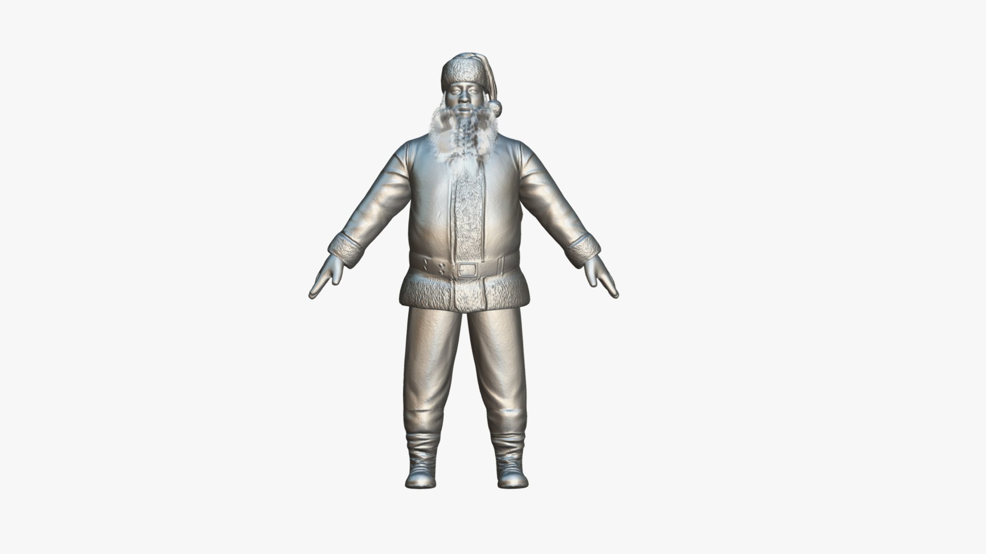 3D T-Pose Rigged Santa Claus Model - TurboSquid 2162352