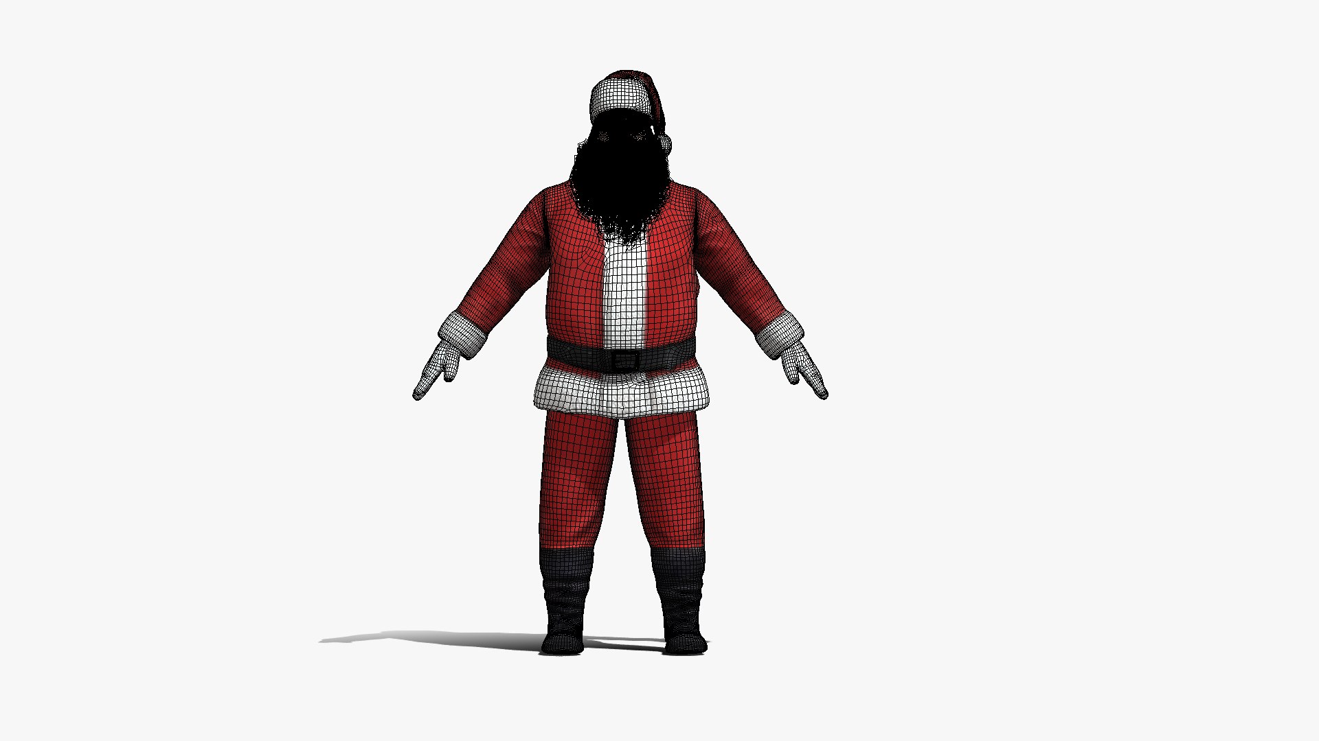 3D T-Pose Rigged Santa Claus Model - TurboSquid 2162352