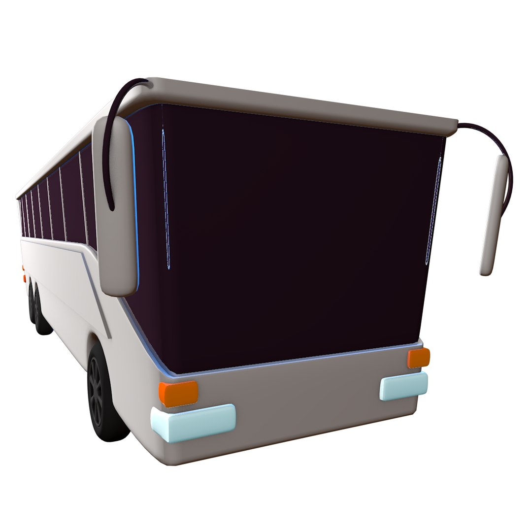 3D Bus Cartoon - TurboSquid 2044880
