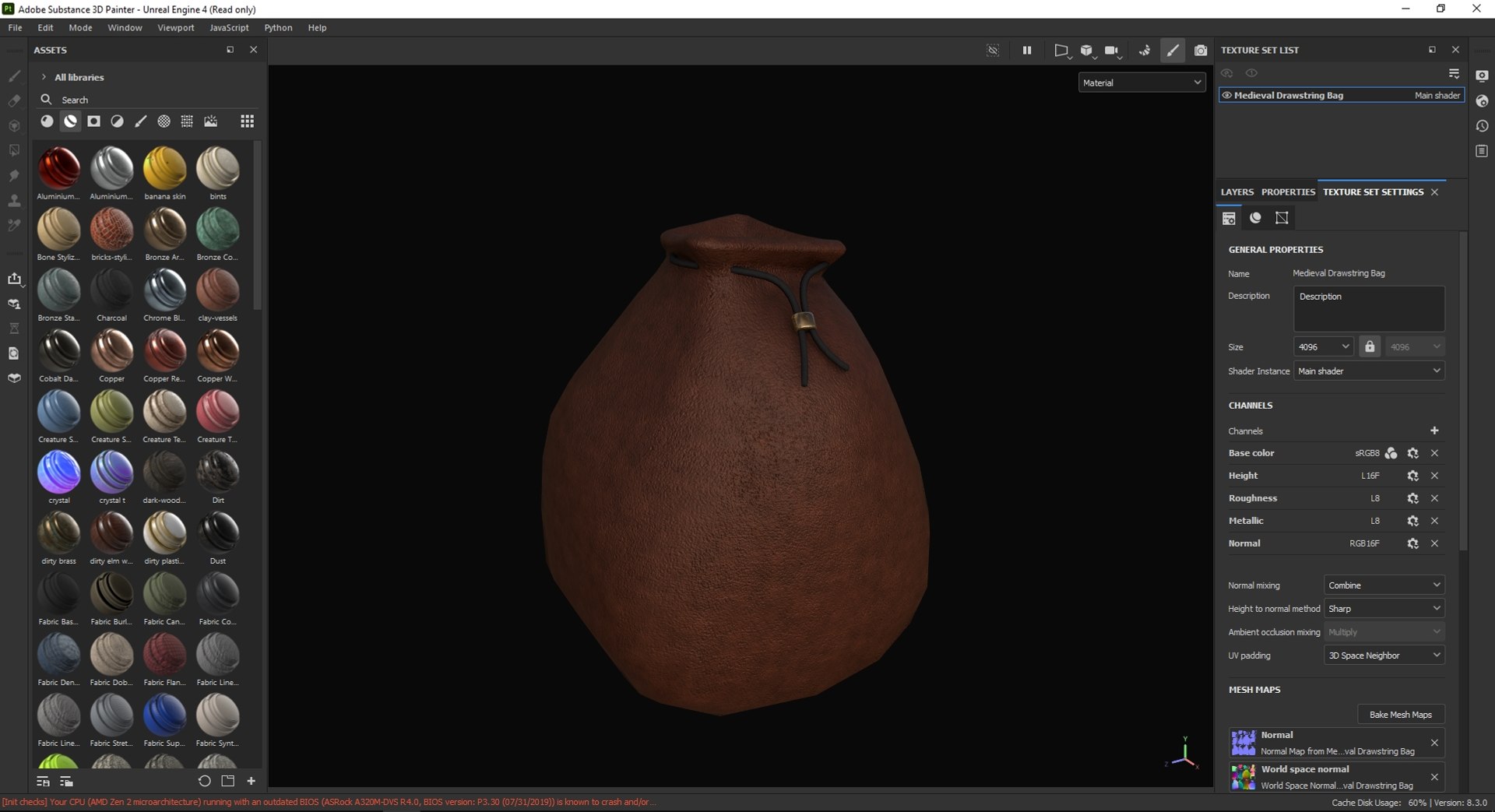 Medieval Drawstring Bag Model - TurboSquid 2115878