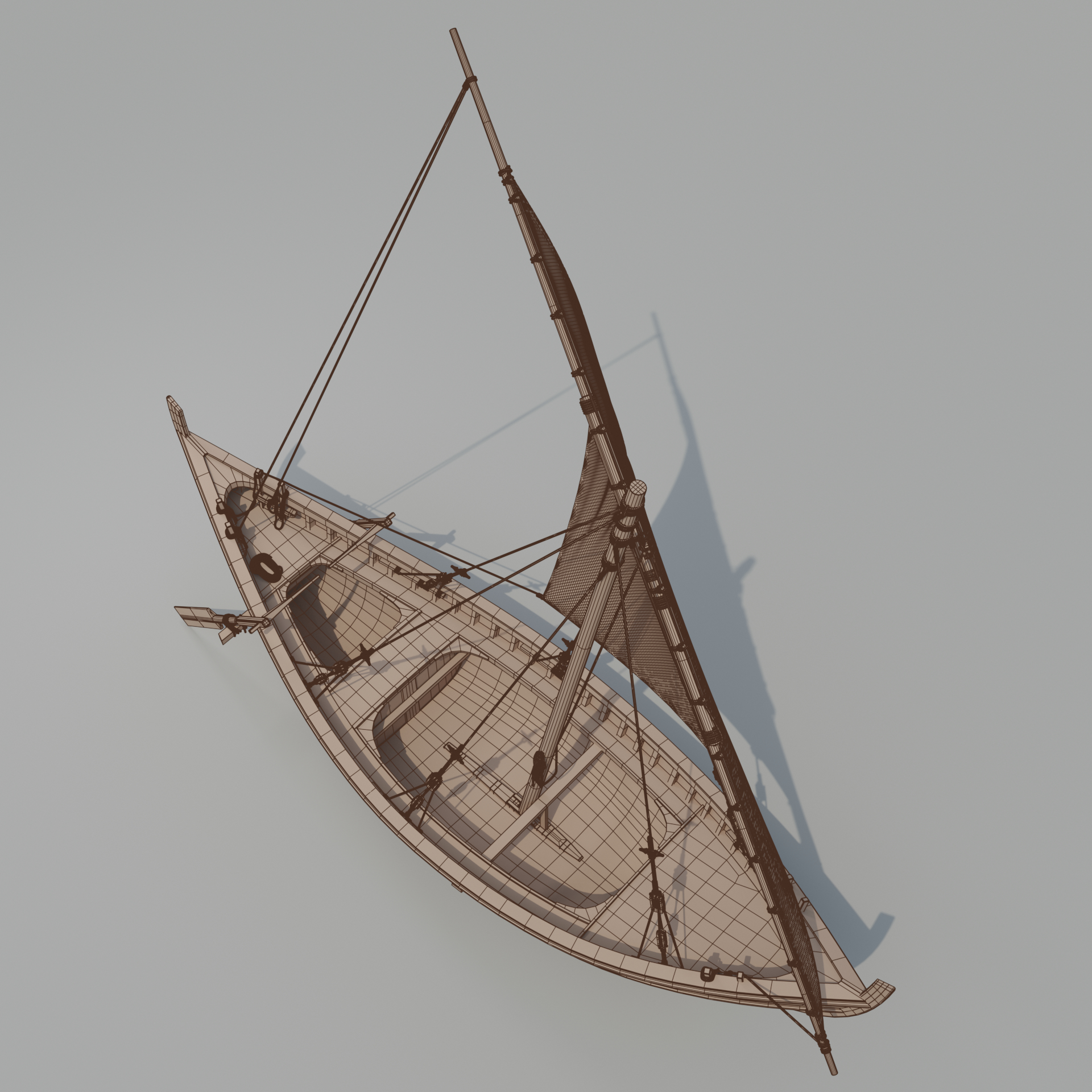 modelo 3d Barco Antiguo Yenikapi 12 - TurboSquid 1991360