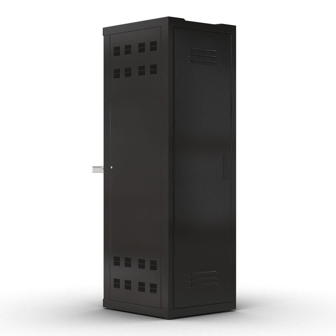 servers rack 3 3d model