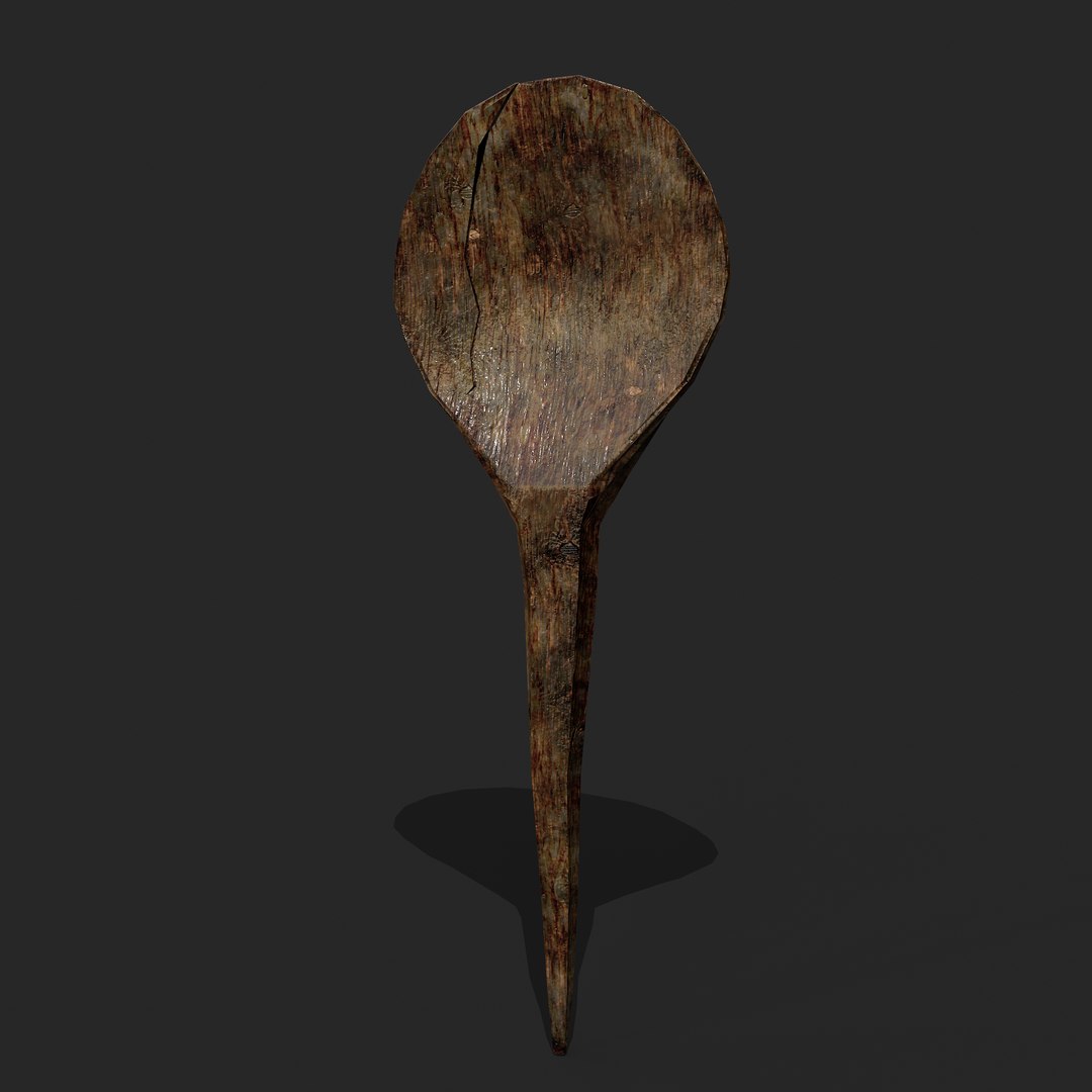 Medieval Cracked Spoon 3D - TurboSquid 1729377