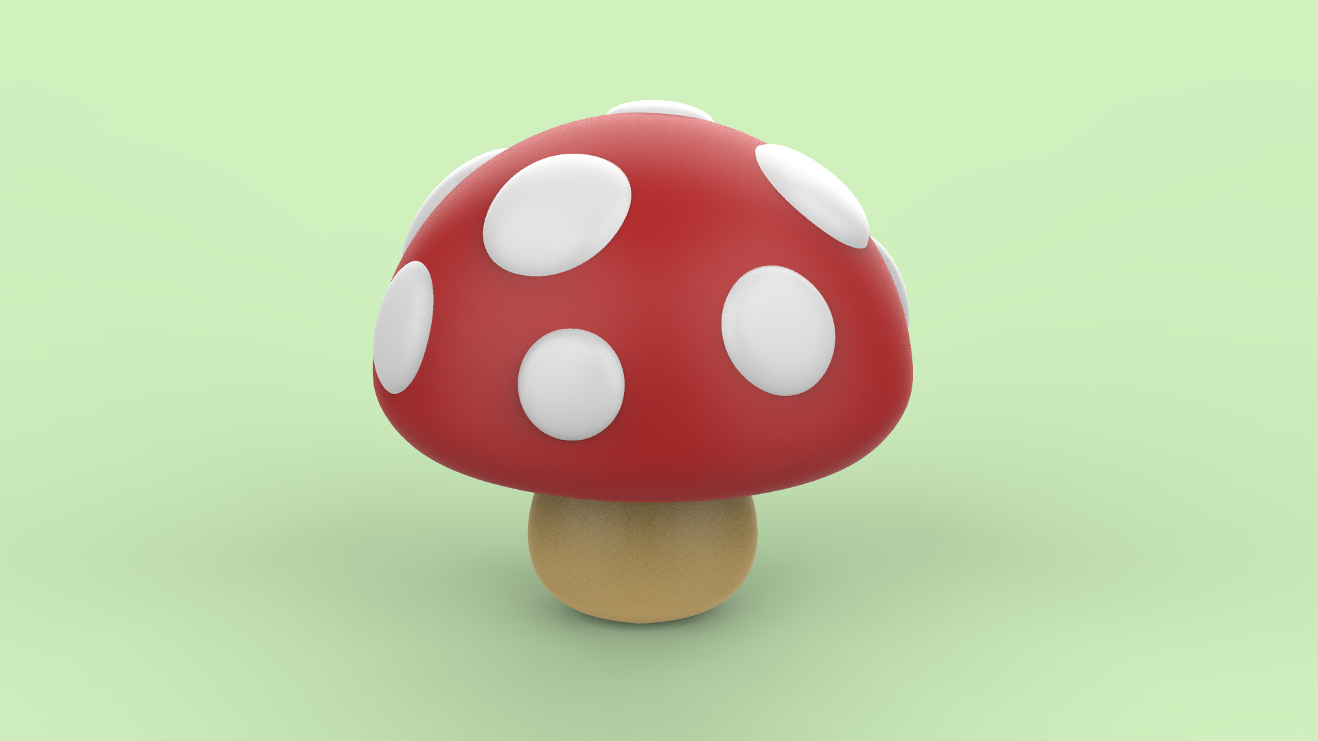 3D Cartoon Mushroom Model - TurboSquid 2103769