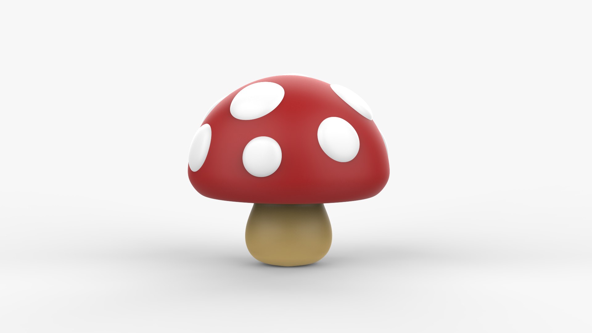 3D Cartoon Mushroom Model - TurboSquid 2103769