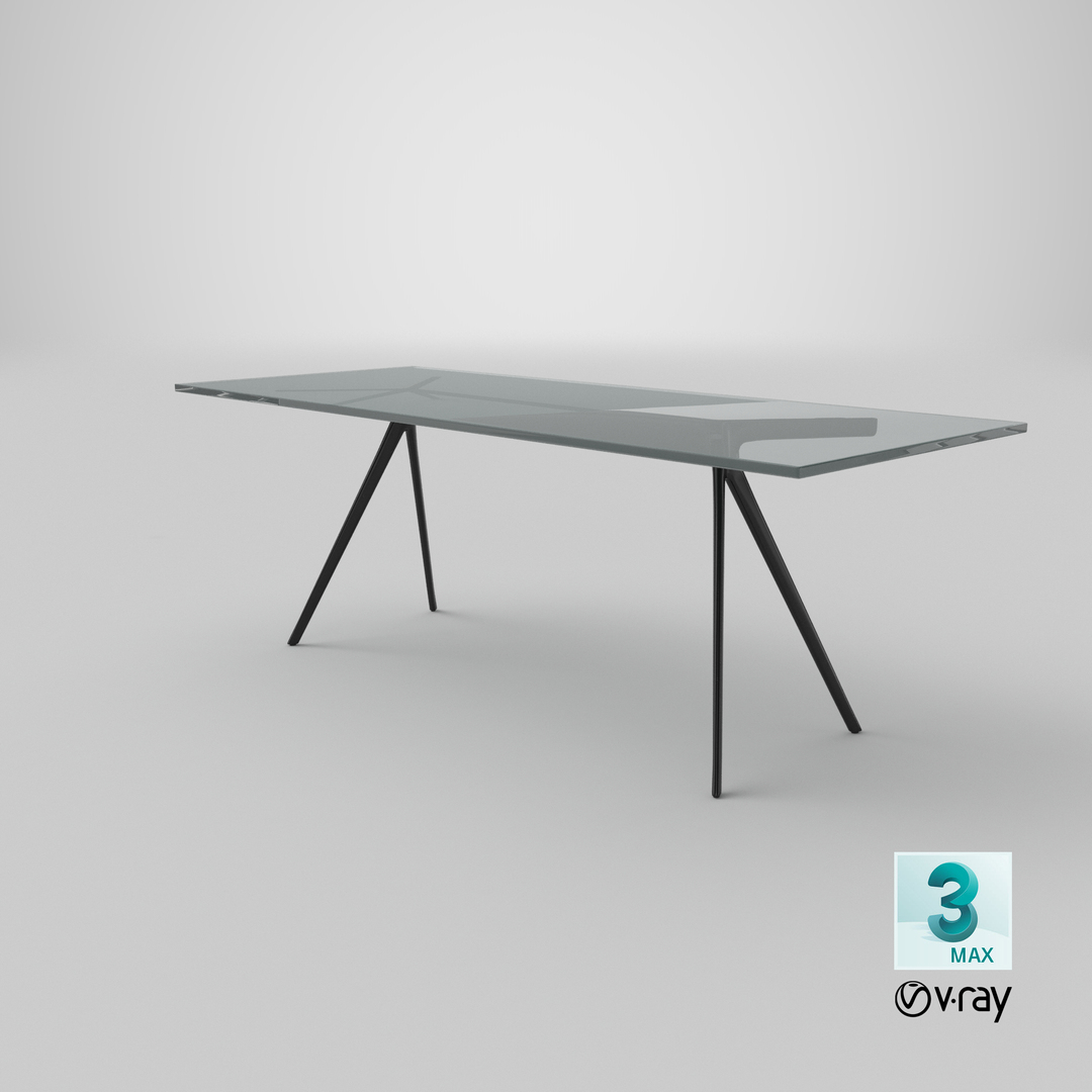3D modern dining table - TurboSquid 1253551