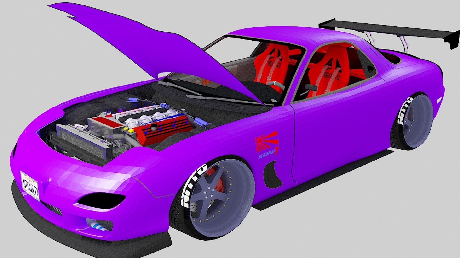 Mazda Rx7 3D Model - TurboSquid 1574749