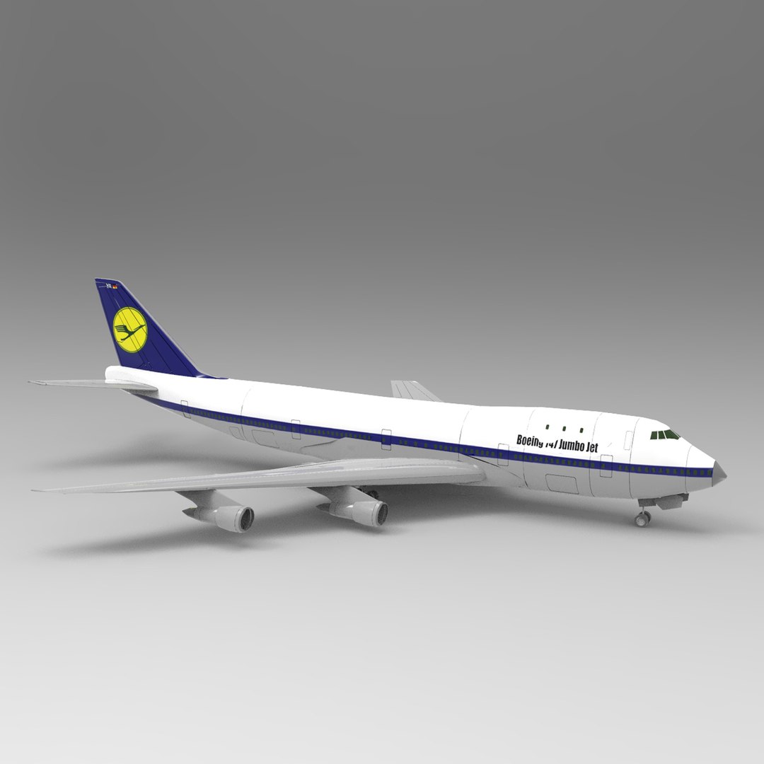 3D Boeing 747 Jumbo Jet Air Plane model - TurboSquid 2082035