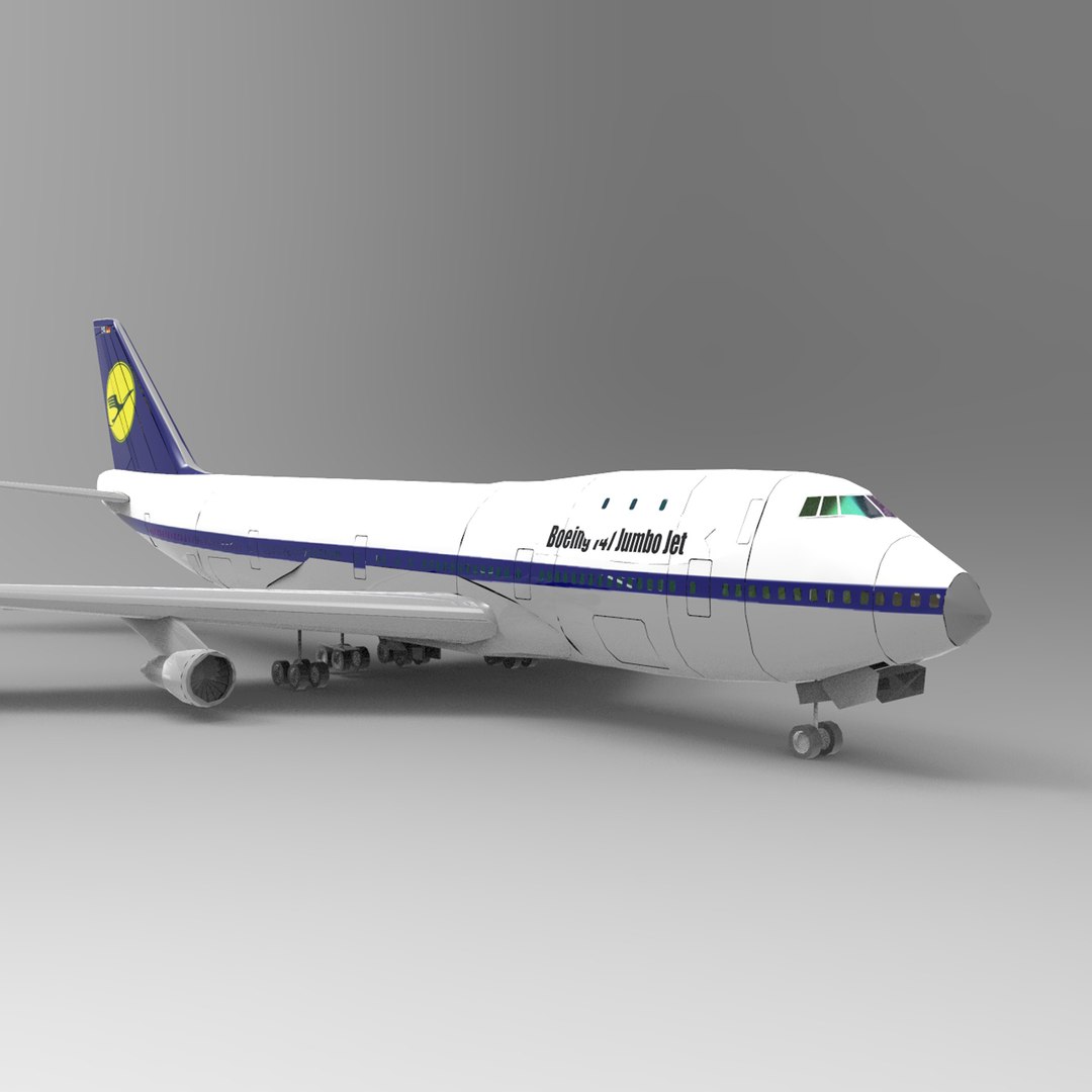 3D Boeing 747 Jumbo Jet Air Plane model - TurboSquid 2082035