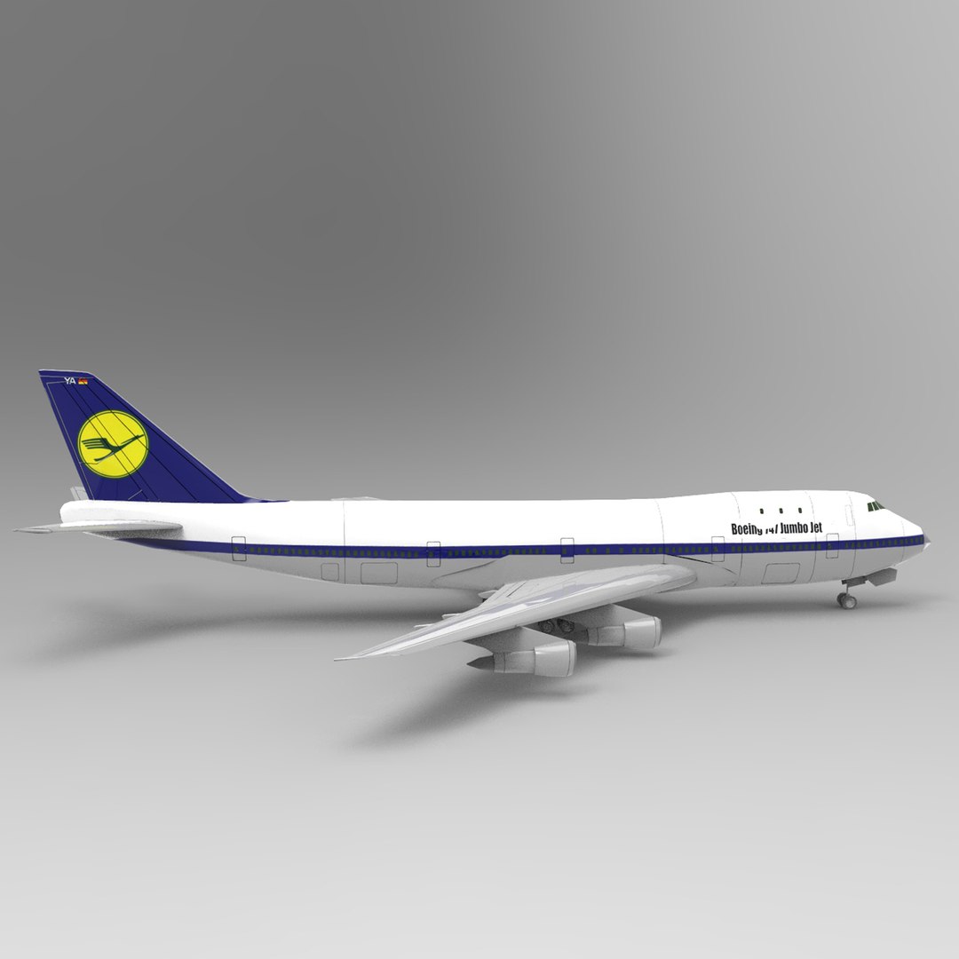 3D Boeing 747 Jumbo Jet Air Plane model - TurboSquid 2082035