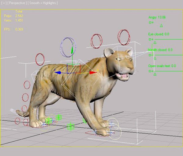 3d realistic lioness model