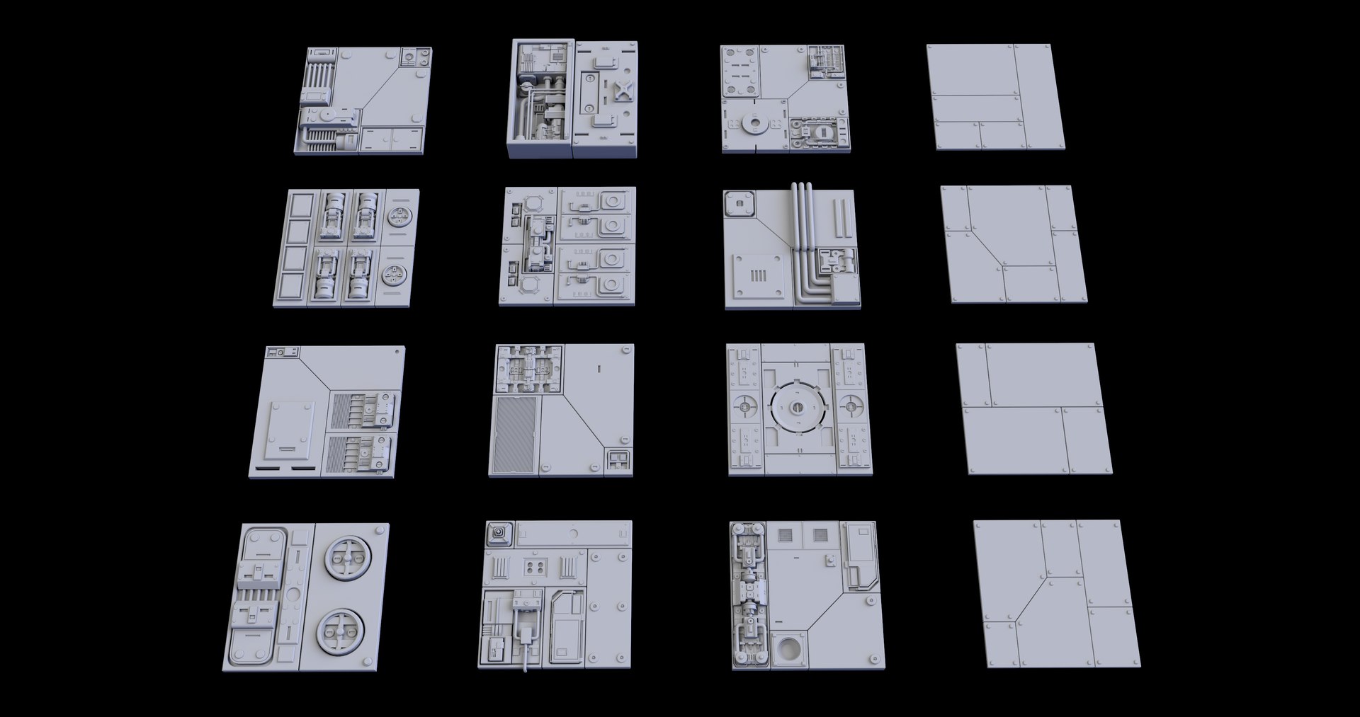 3D Sci Fi Greeble - TurboSquid 1692827