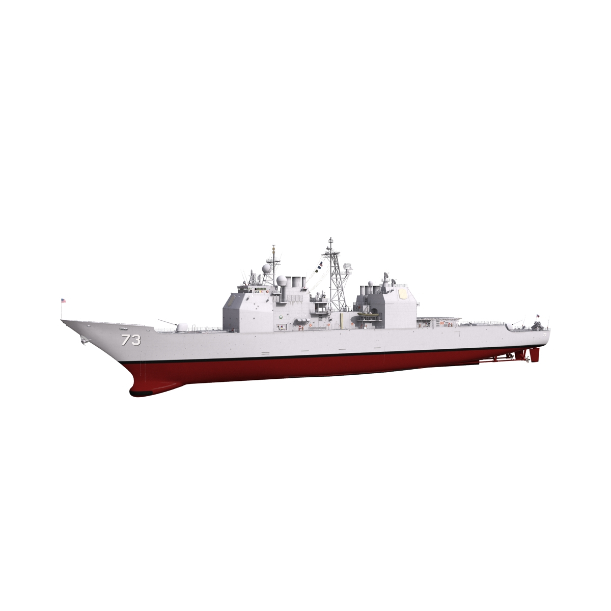 ticonderoga class cruiser port 3d 3ds