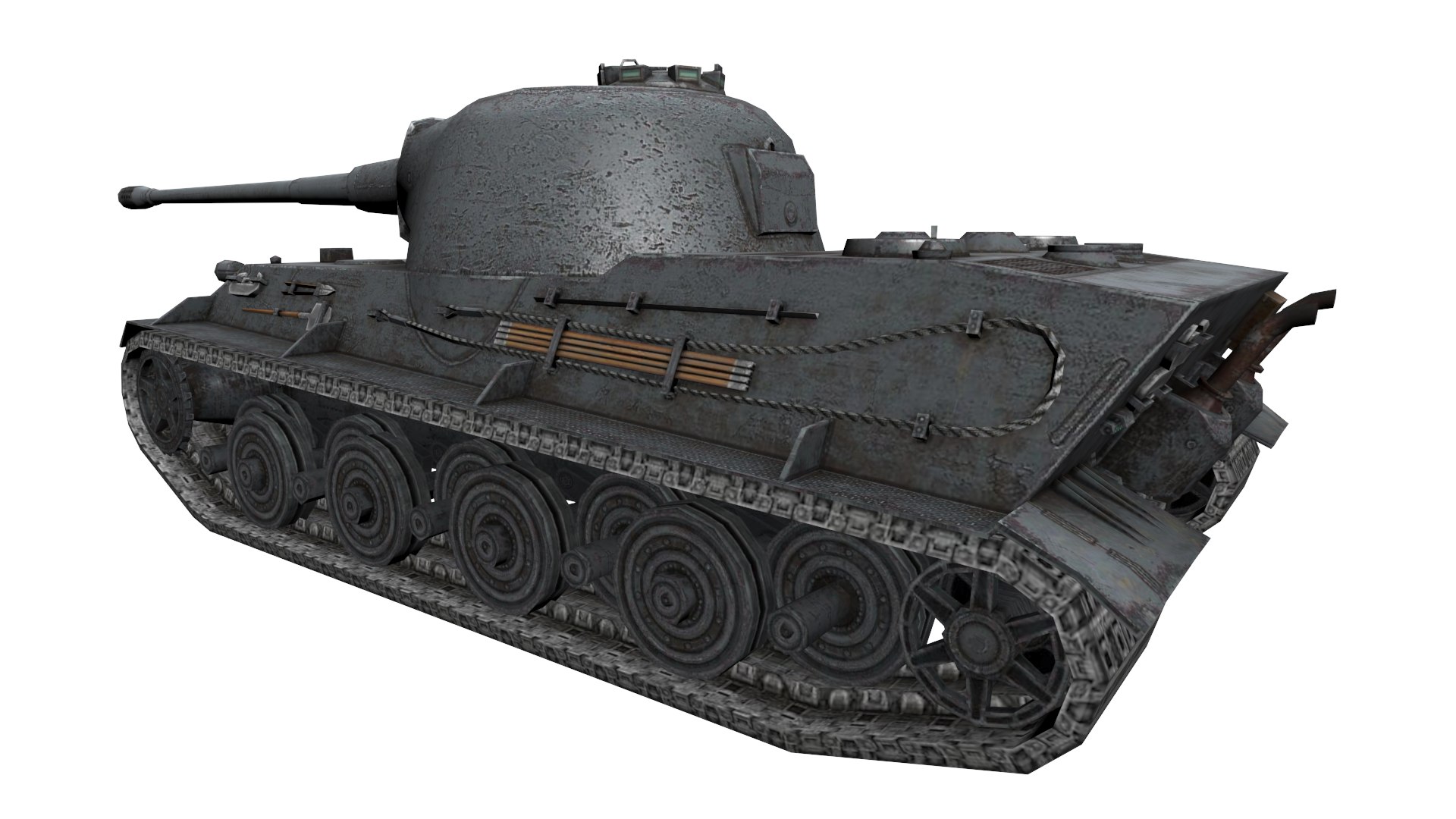 3D WWII Germany Lowe Heavy Tank Low Poly Model - TurboSquid 2216552