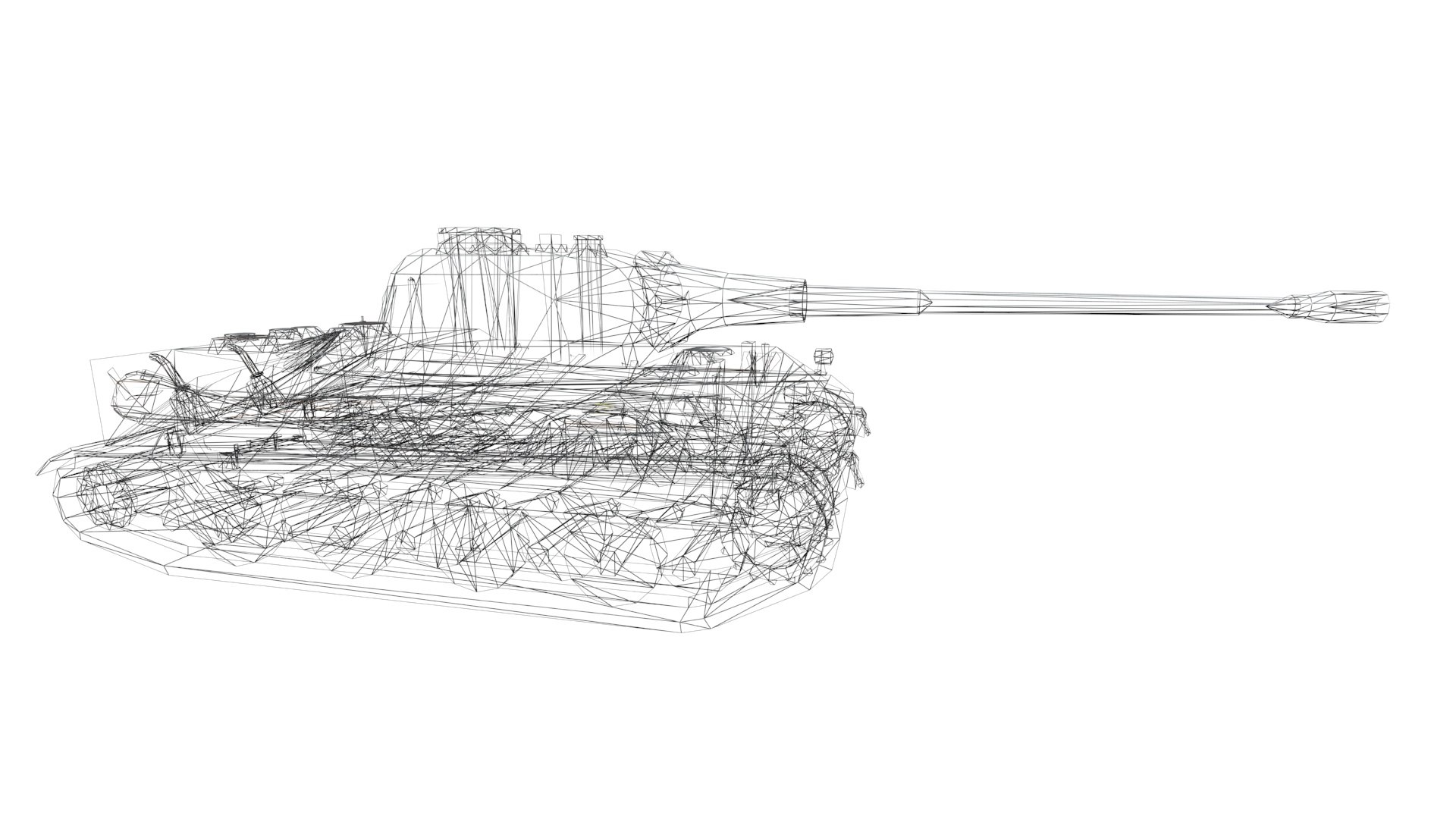 3D WWII Germany Lowe Heavy Tank Low Poly Model - TurboSquid 2216552