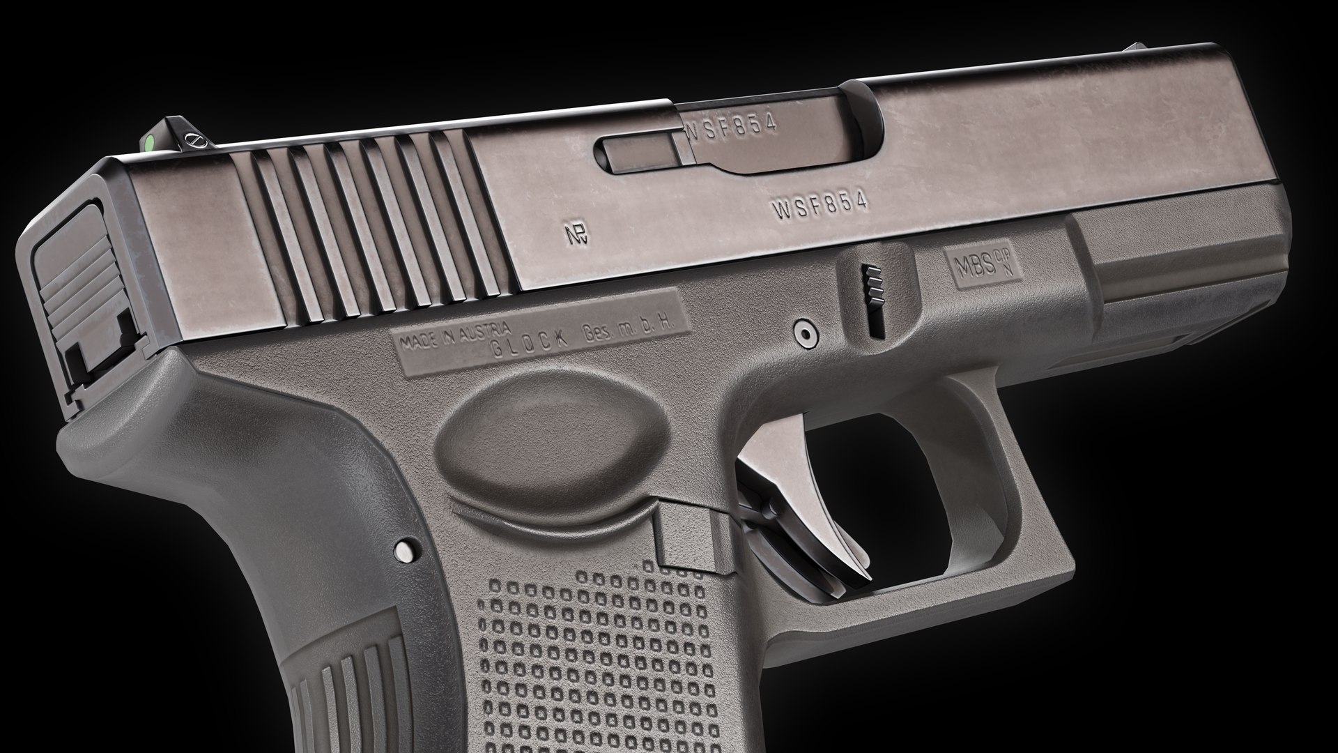 Glock 19 Low Poly Model - TurboSquid 2216495