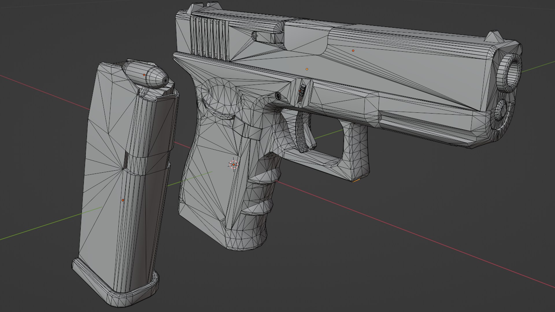 Glock 19 Low Poly Model - TurboSquid 2216495