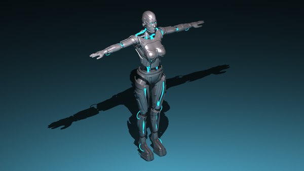 modelo 3d Robot hembra gratis - TurboSquid 707421