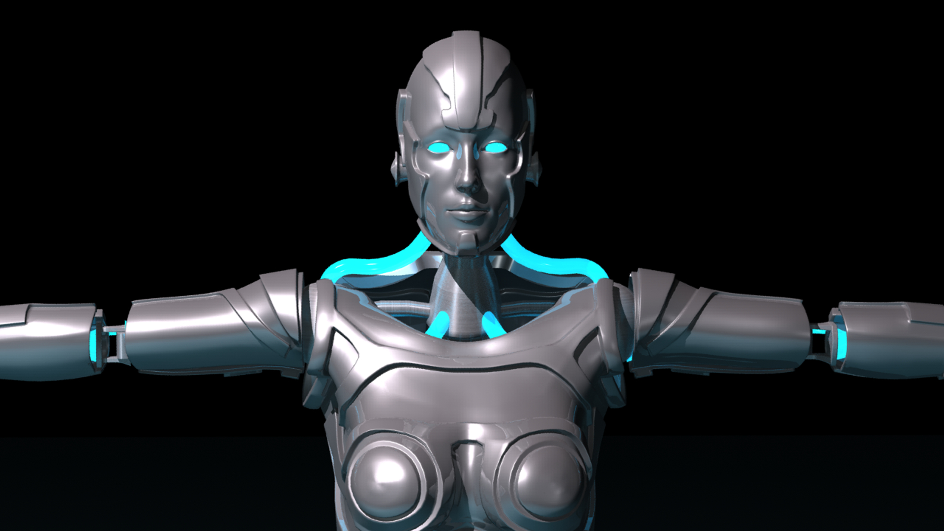 modelo 3d Robot hembra gratis - TurboSquid 707421