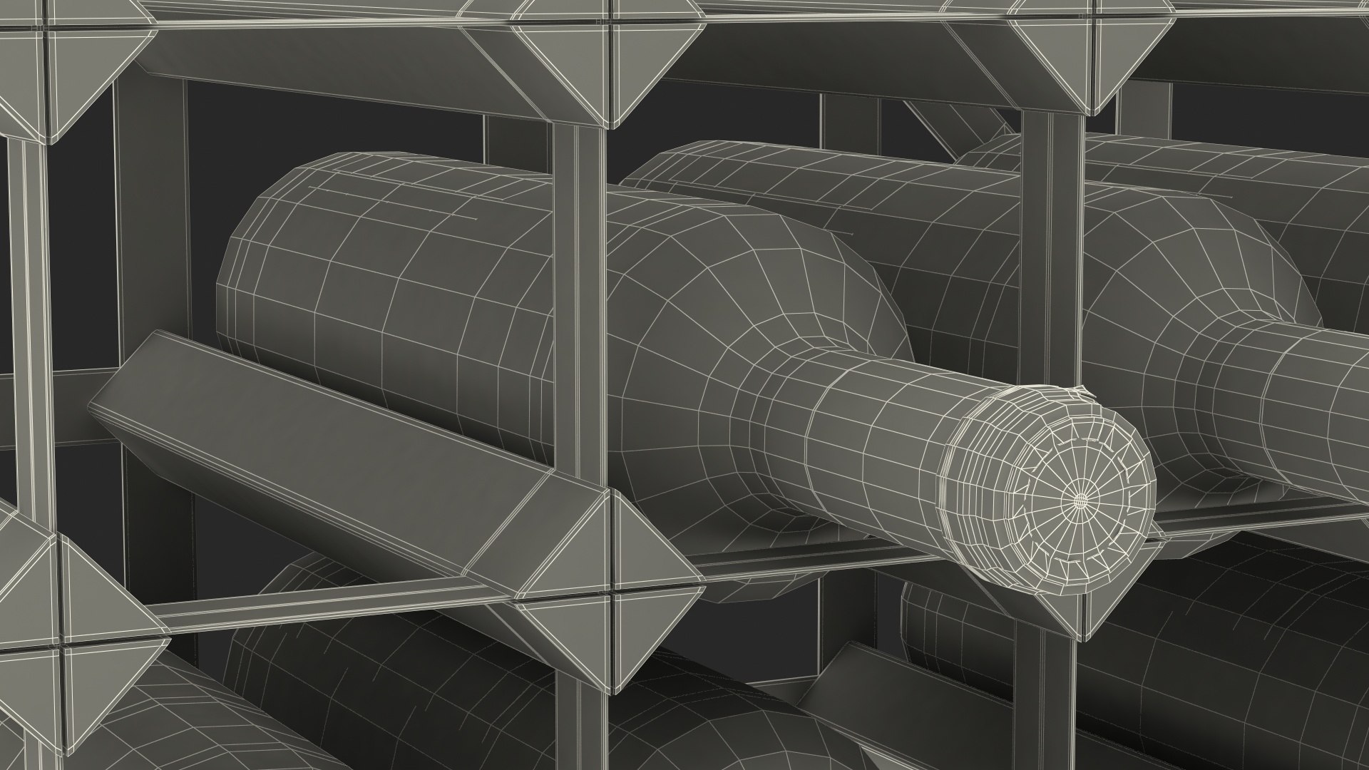 3D Classical Design Wine Rack - TurboSquid 1604517