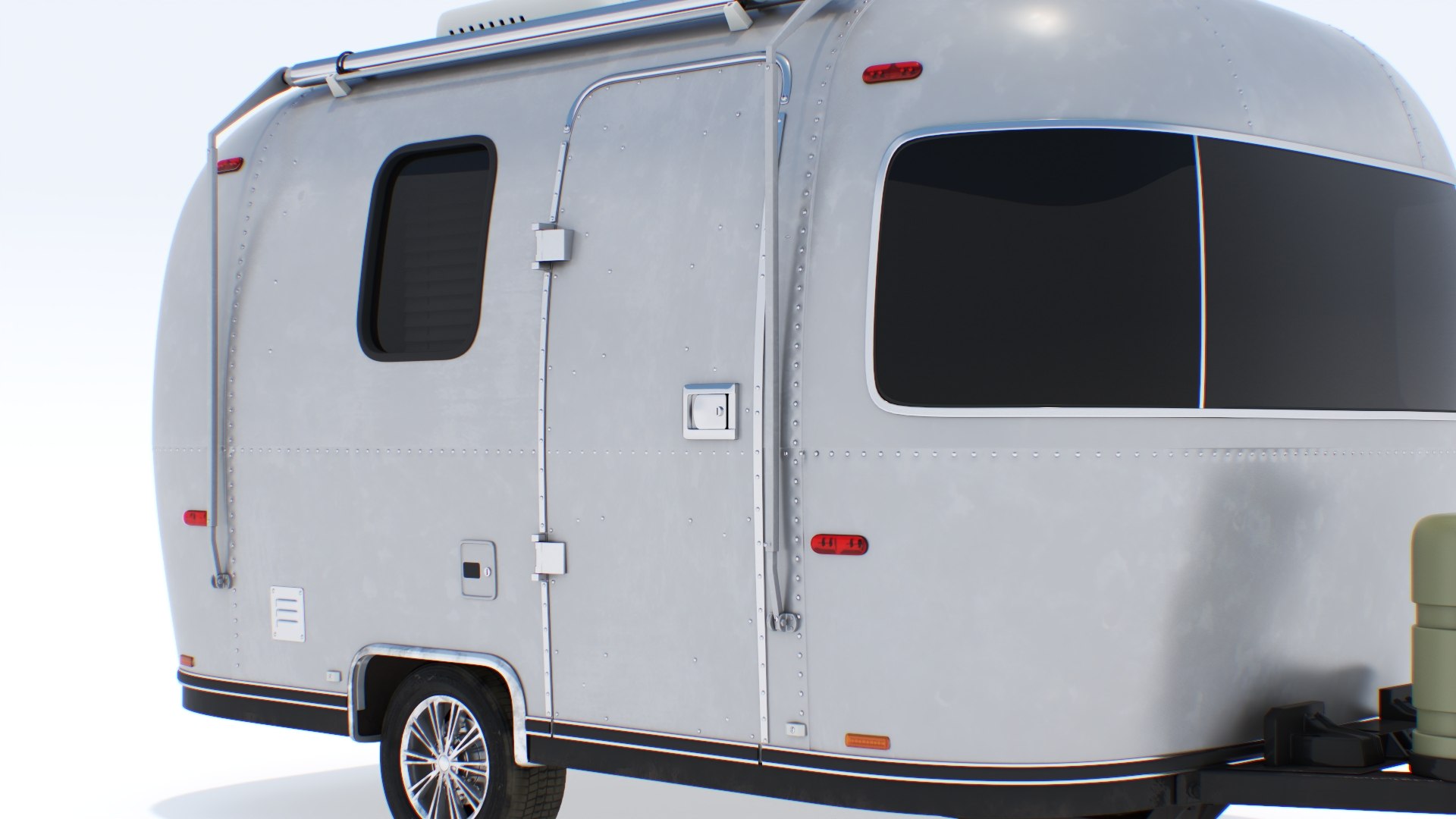 3D Model Airstream Travel Trailer Rigged - TurboSquid 2378245
