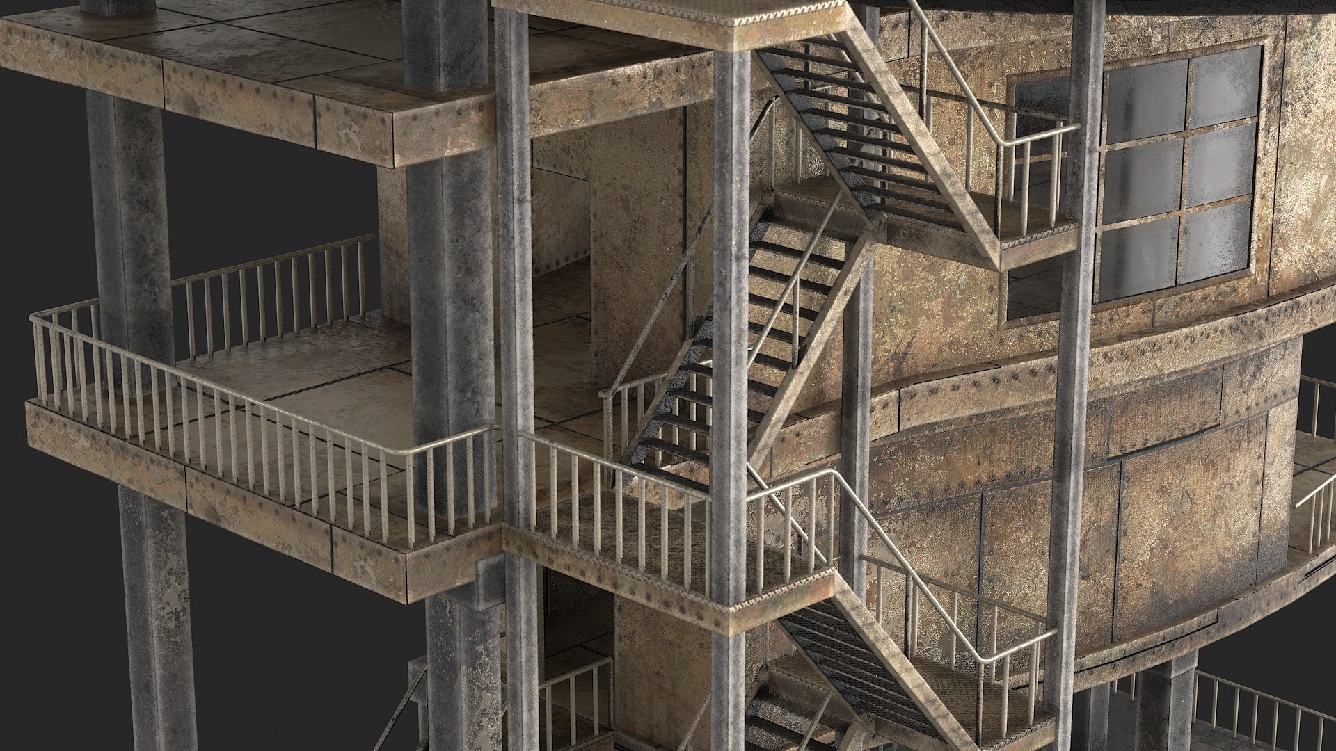 3D Building Castle Rust - TurboSquid 2420863