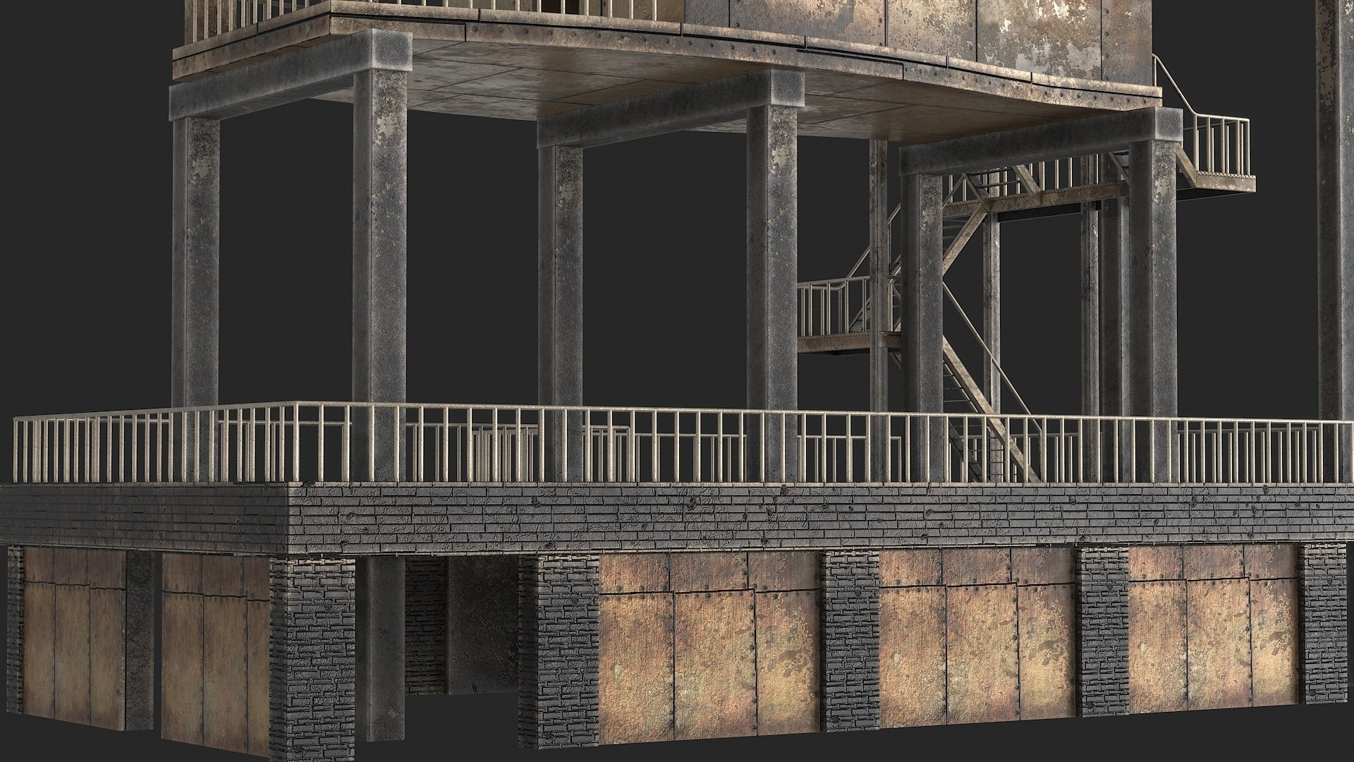 3D Building Castle Rust - TurboSquid 2420863