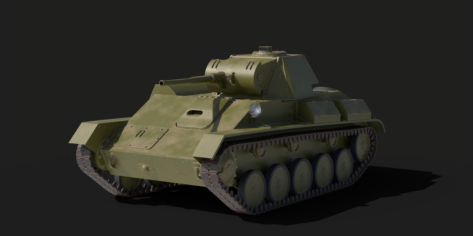 T 70 1942 Russian Soviet Light Tank Ww2 3D Model - TurboSquid 2153040
