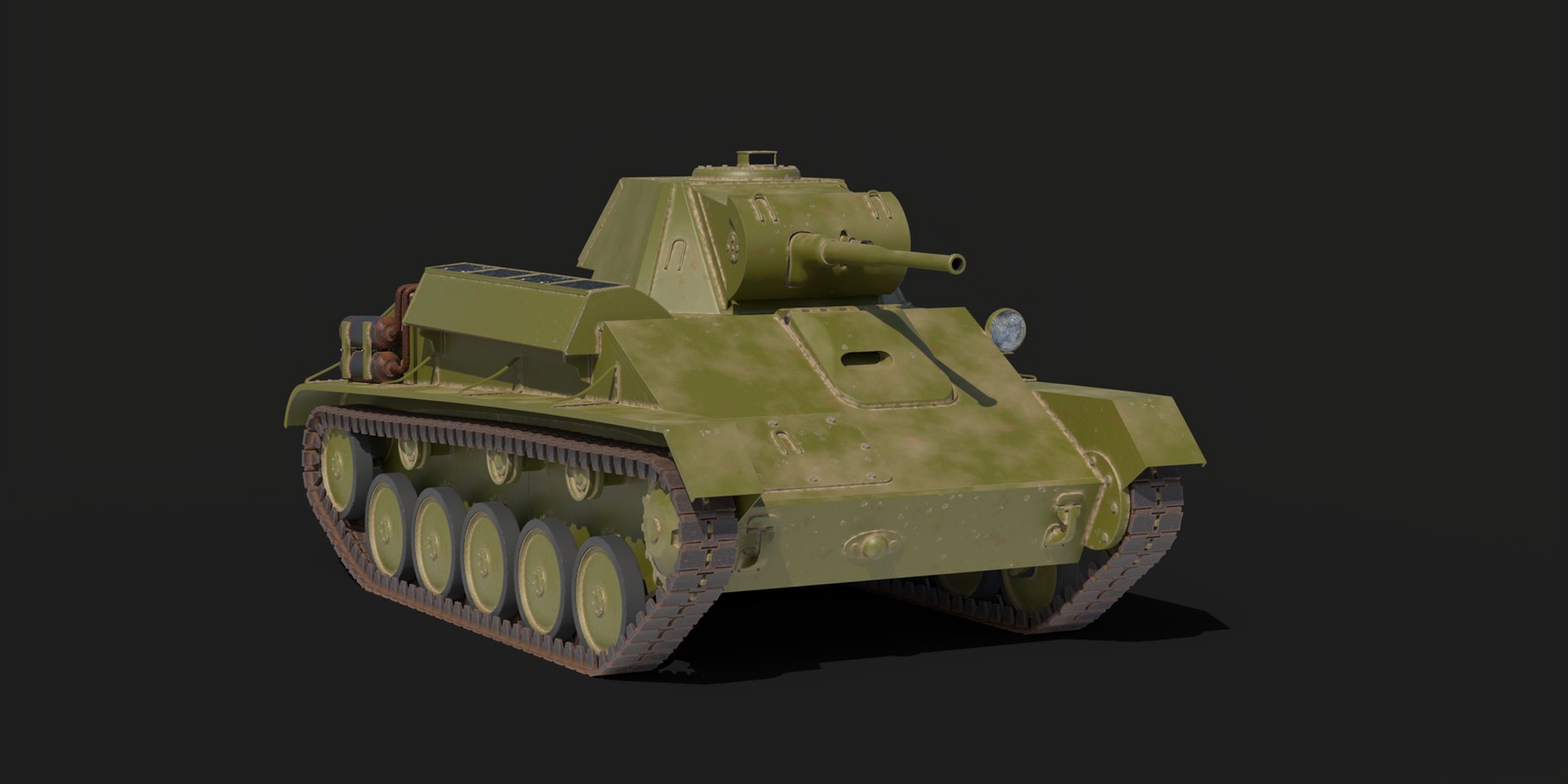 T 70 1942 Russian Soviet Light Tank Ww2 3D Model - TurboSquid 2153040