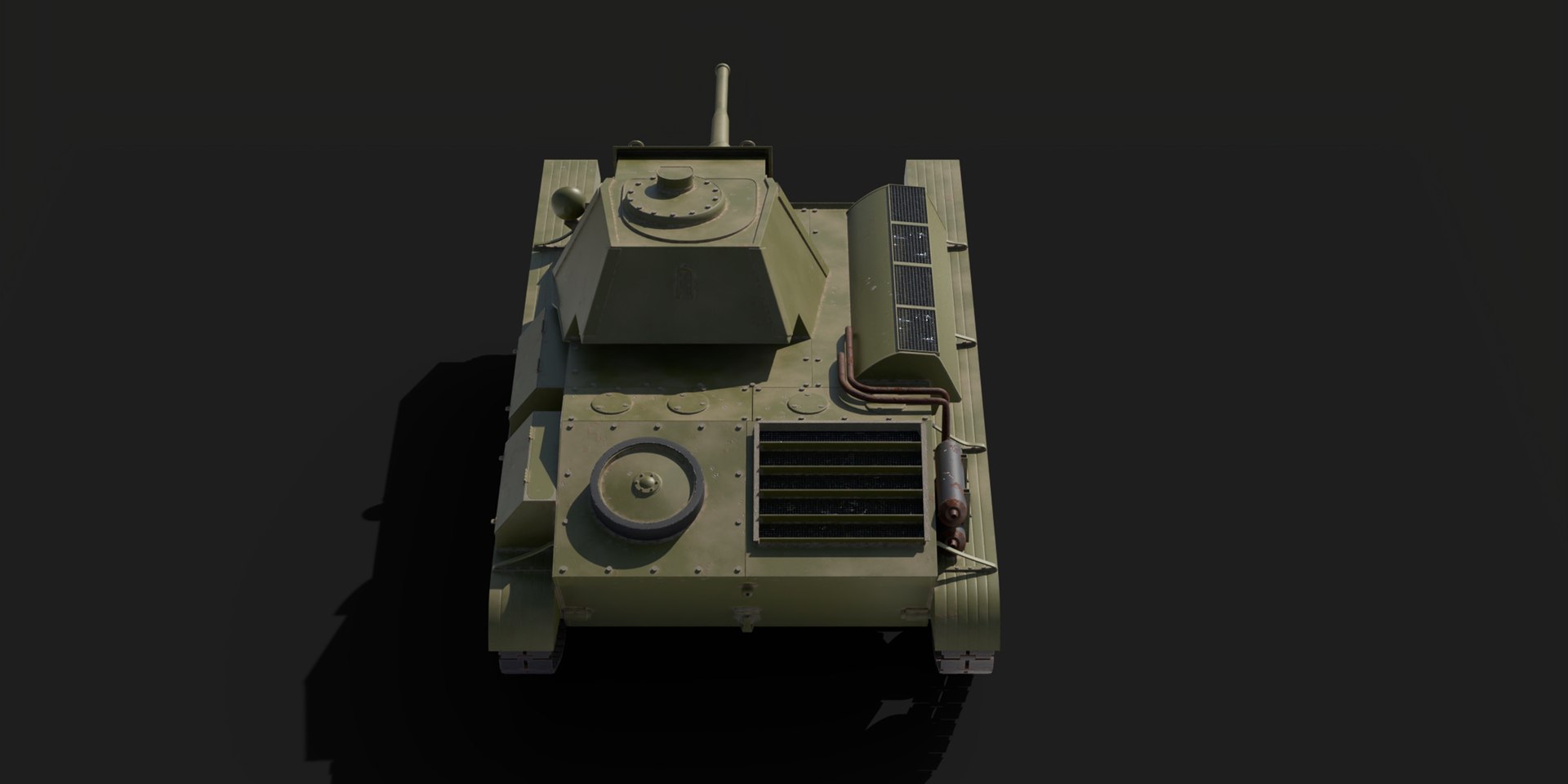 T 70 1942 Russian Soviet Light Tank Ww2 3D Model - TurboSquid 2153040
