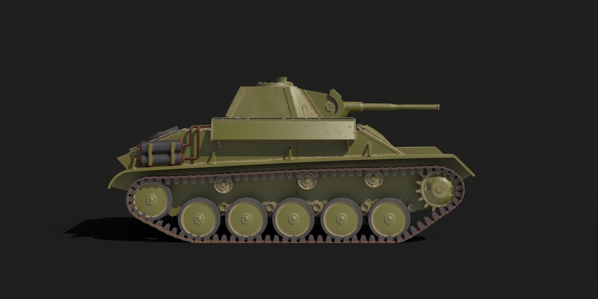 T 70 1942 Russian Soviet Light Tank Ww2 3D Model - TurboSquid 2153040